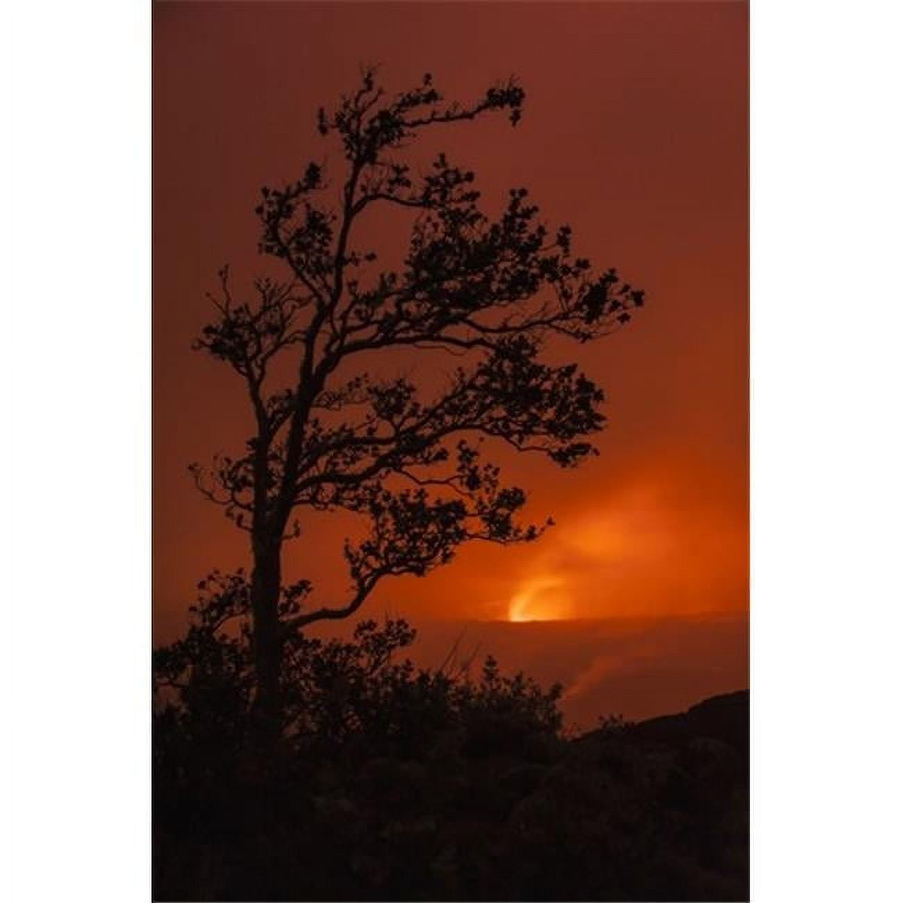 The Glow of Pele Shines Through Clouds At Night At The Kilauea Caldera ...