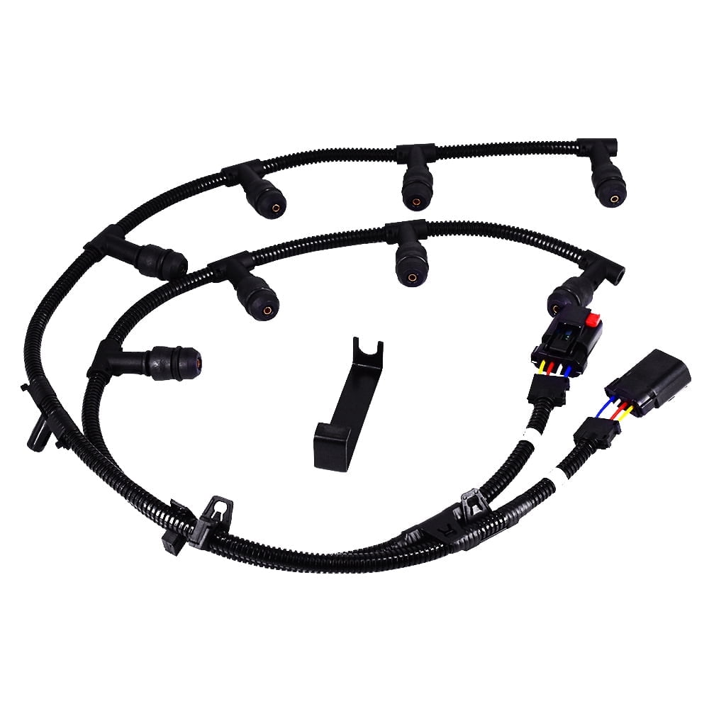 Glow Plug Harness with 8 pcs Glow Plugs Compatible with 2004-2010 Ford ...