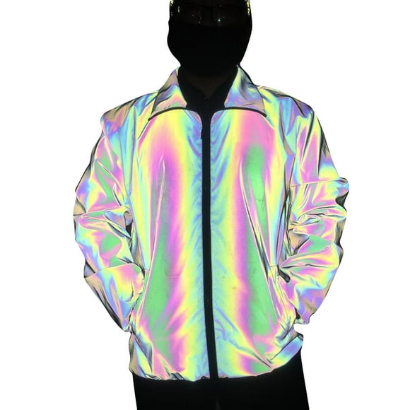 Rainbow Reflective Jacket Mens