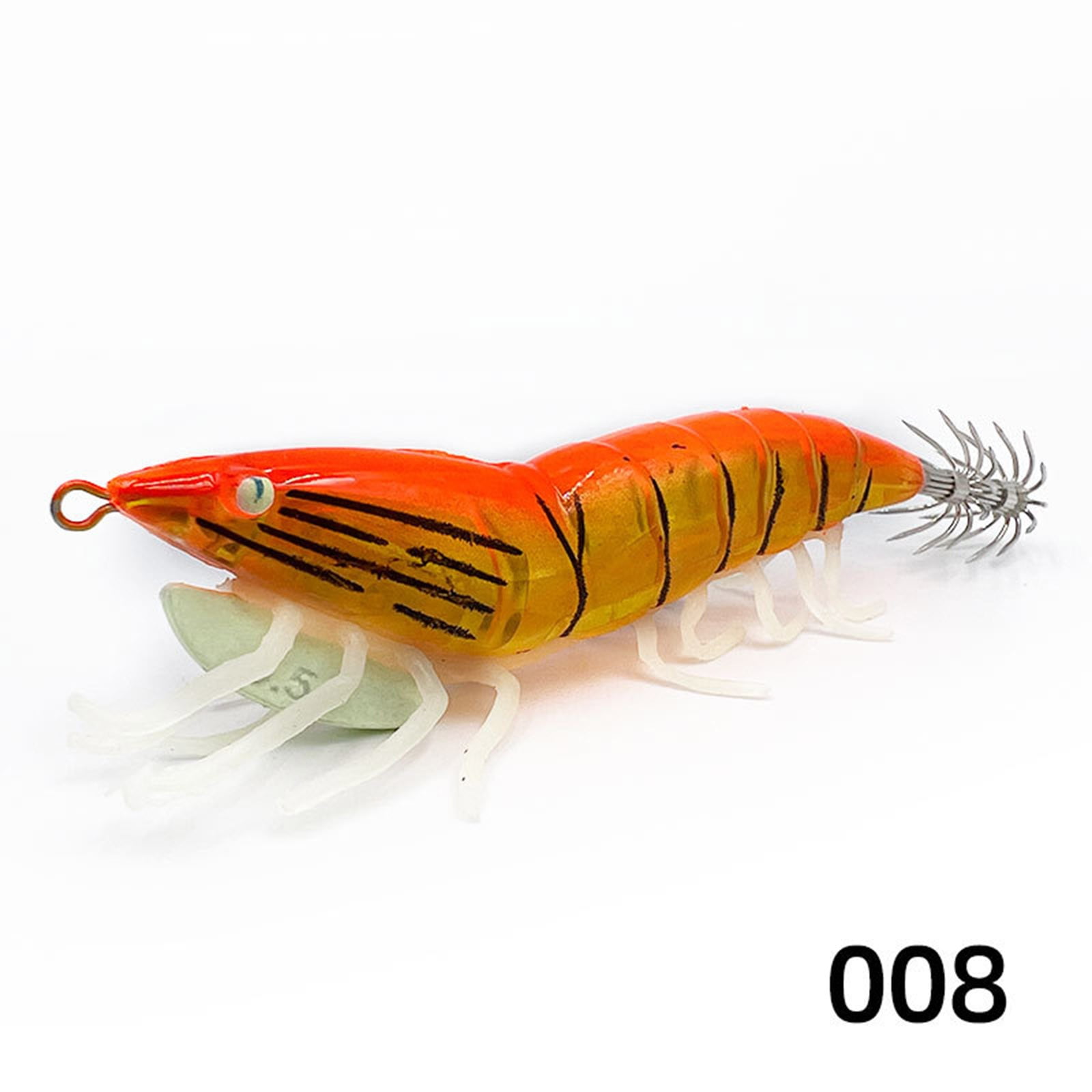 Glow Squid Jigs with Beads, Glow in Dark Fishing Lure, Nighttime Squid ...