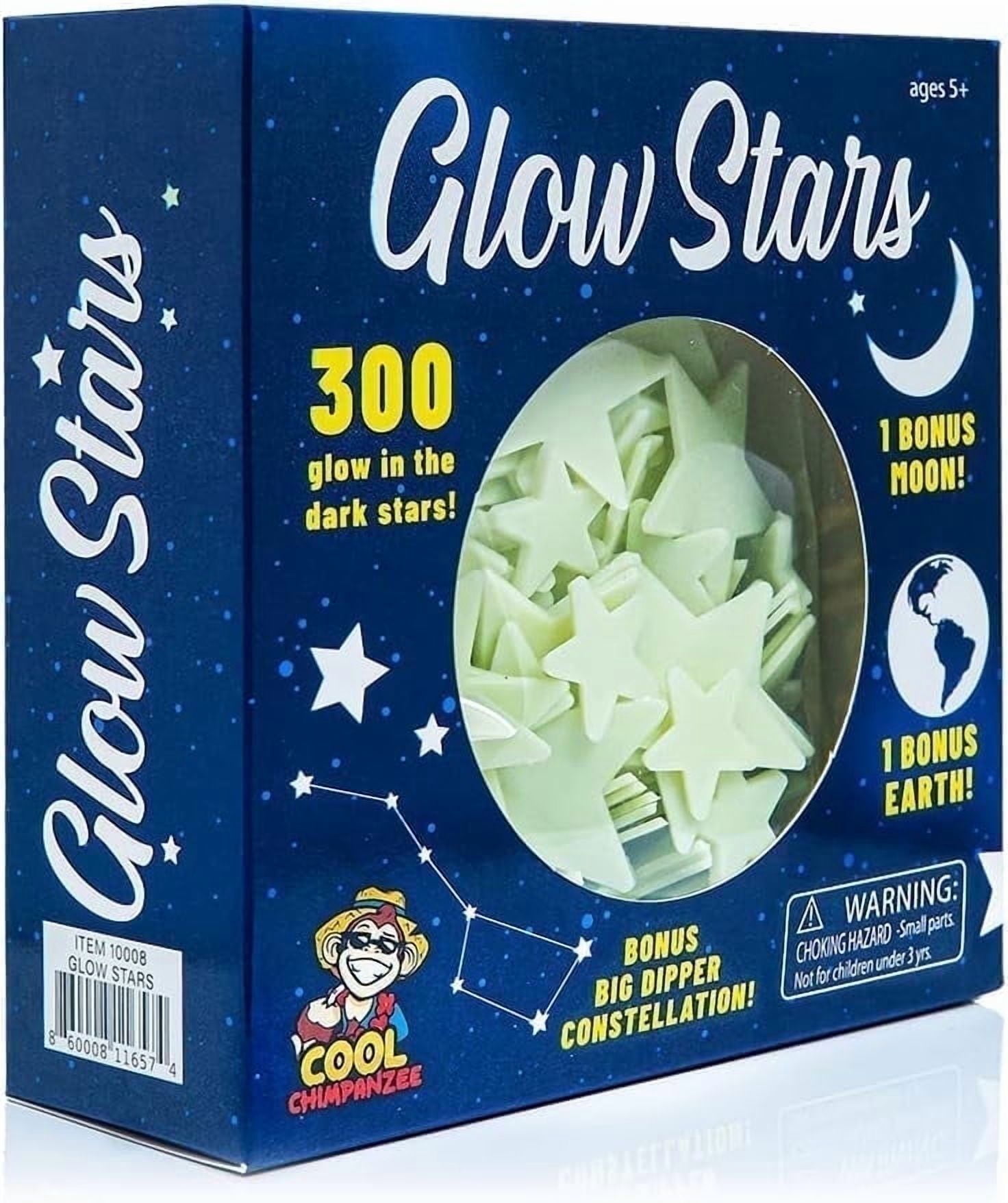 Room Decor Glow In The Dark Stars; 300 Piece Set With Safe Mounting ...