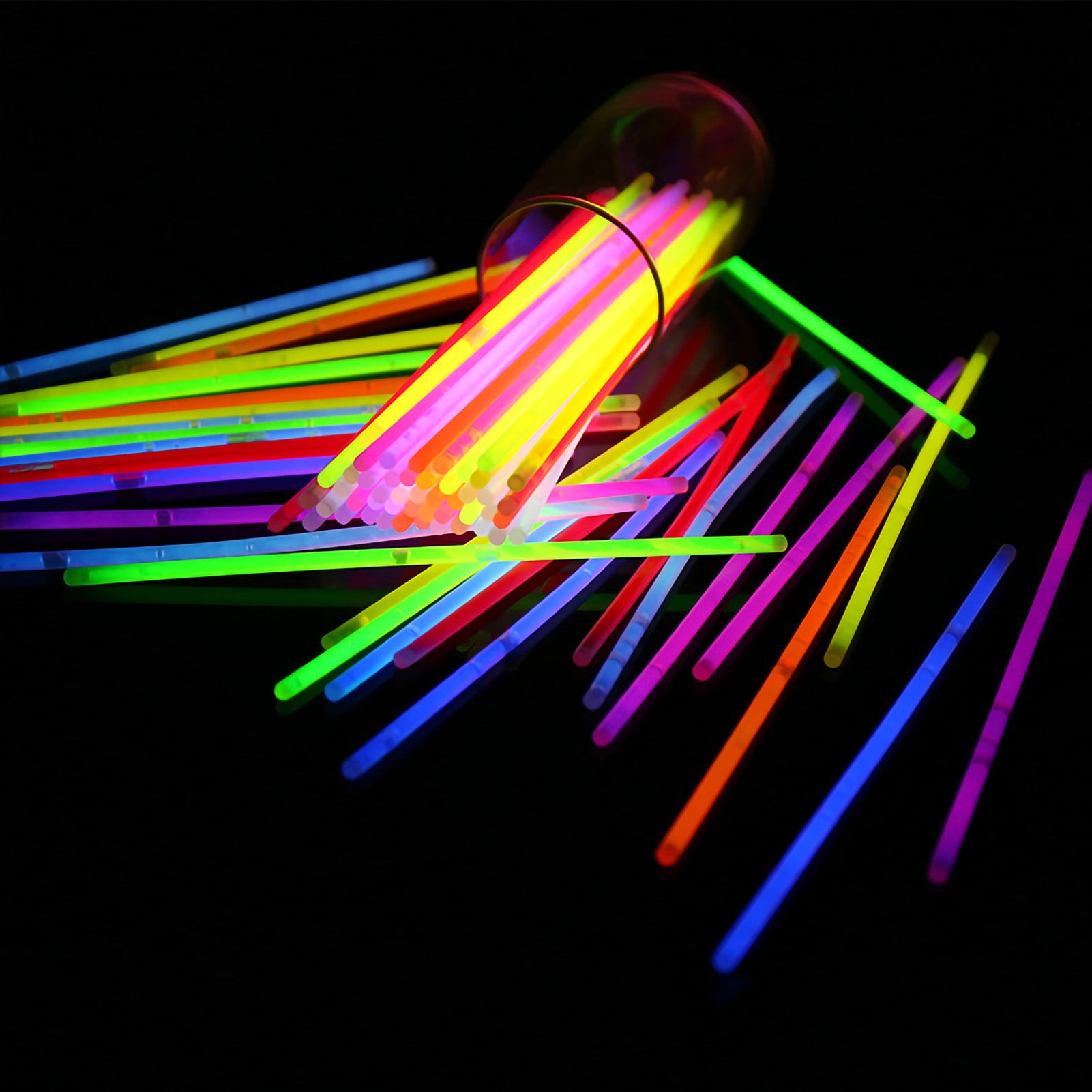 Glow Sticks Disposable Light Up Sticks Glow in The Dark Sticks Party ...