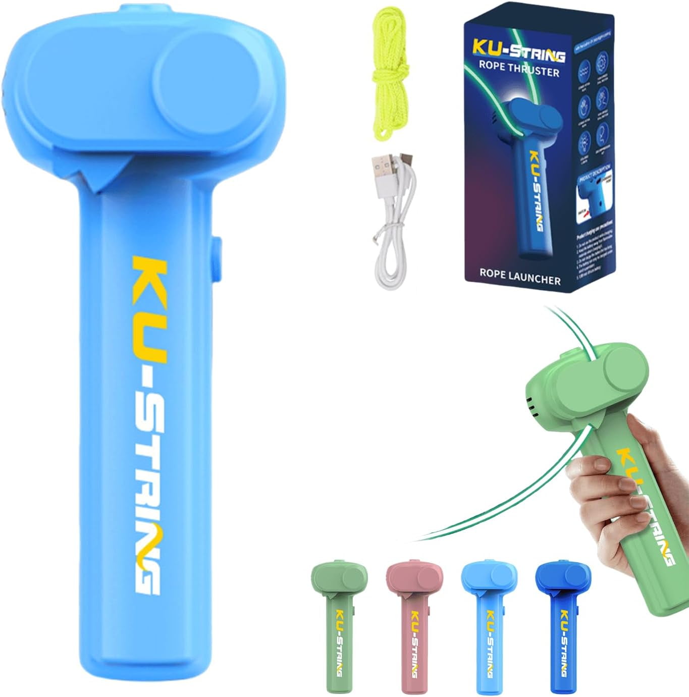 Glow in The Dark,Glow in The Dark Loop Rope Launcher Propeller, Rope ...