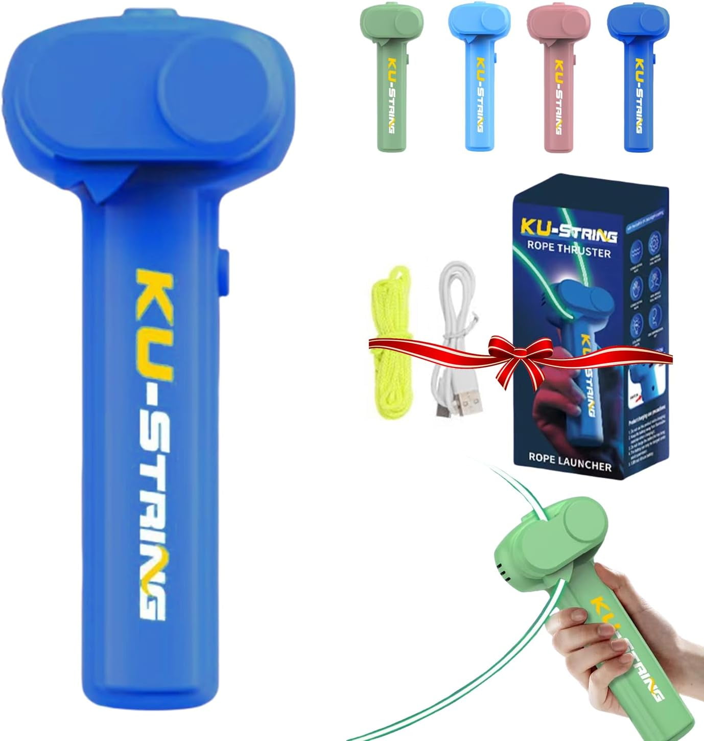 Glow in The Dark Loop Rope Launcher Propelled, Game Shooter String Toy ...