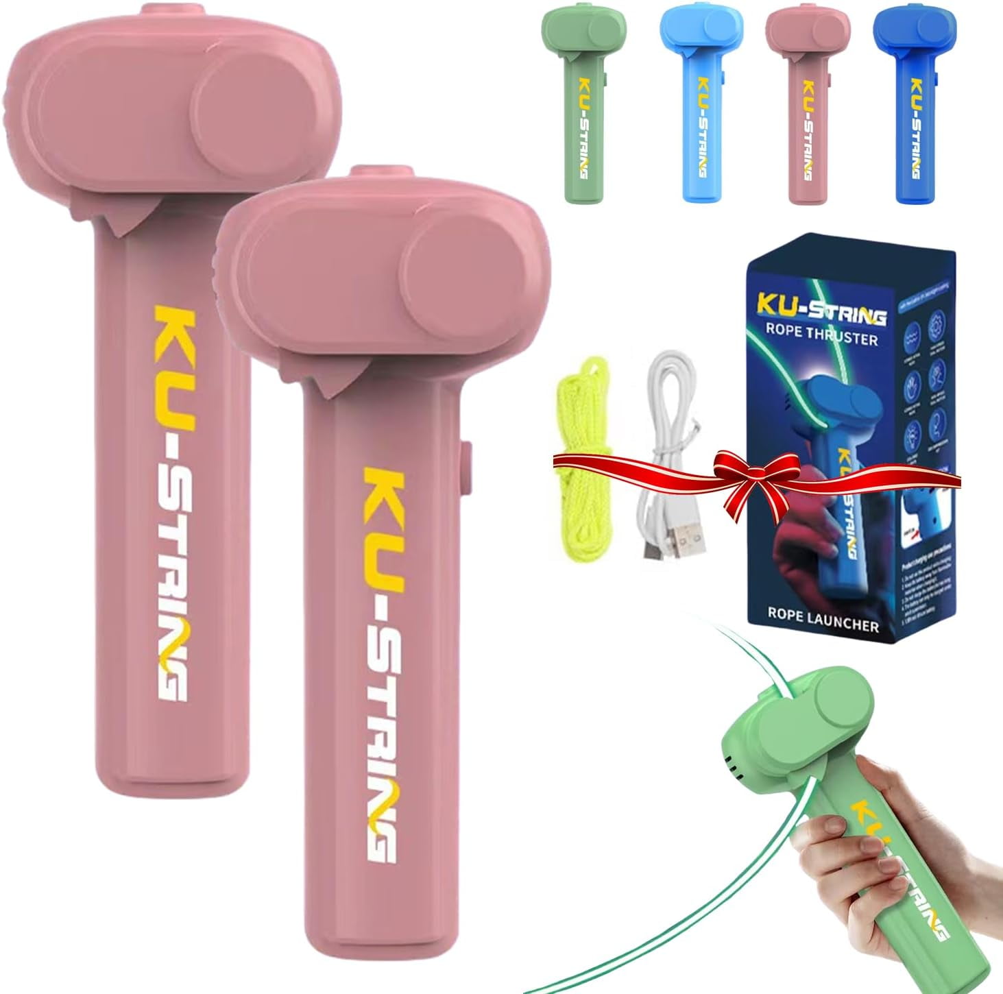 Glow in The Dark Loop Rope Launcher Propelled, Game Shooter String Toy ...