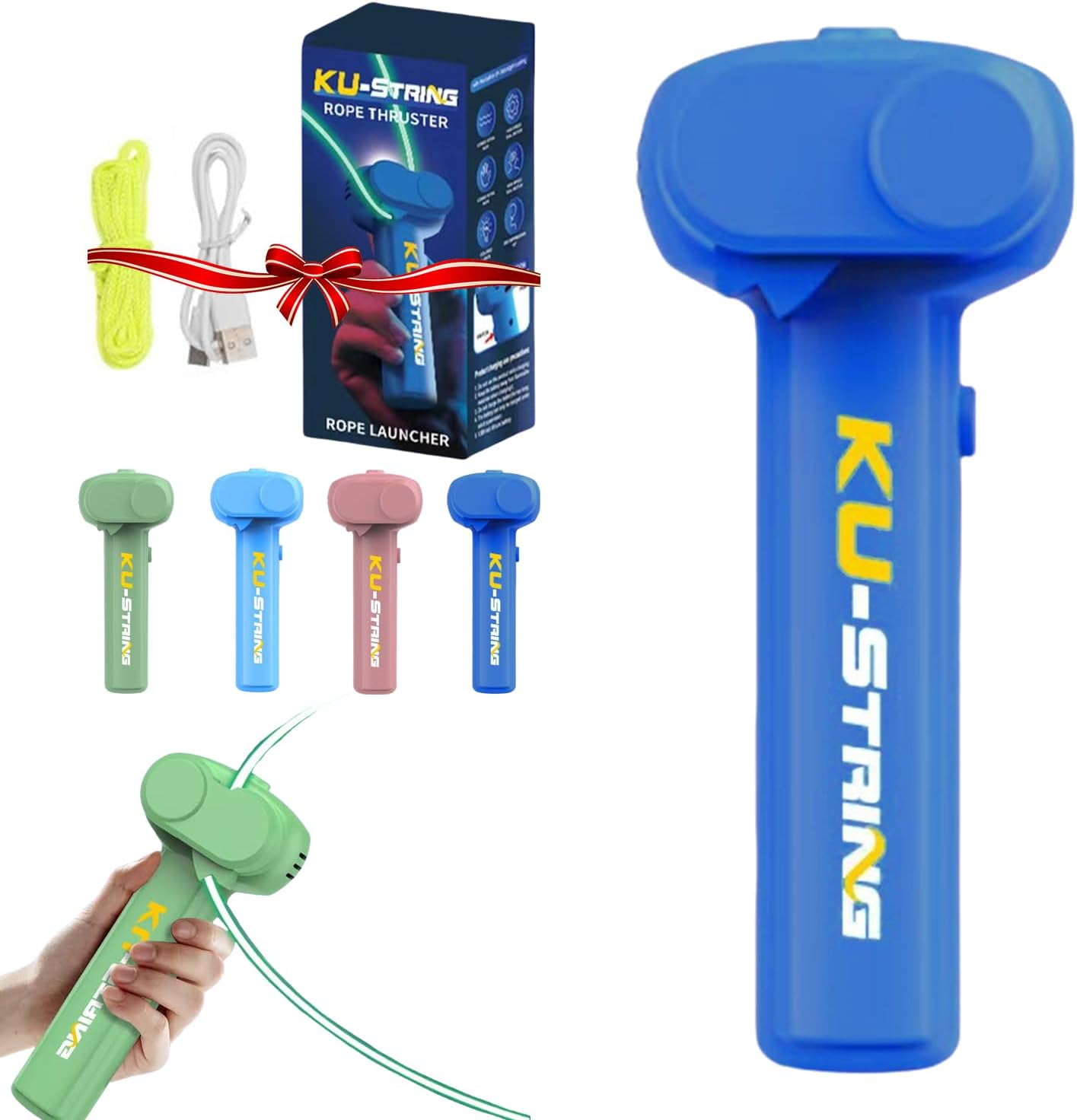 Glow in The Dark Loop Rope Launcher Propeller, Game Shooter String Toy ...