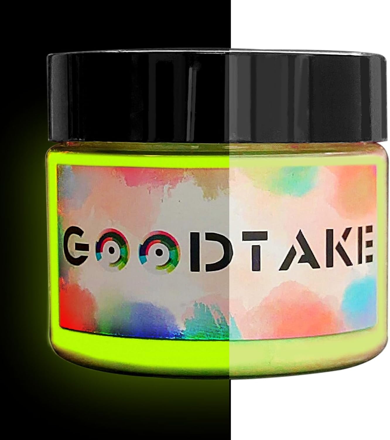 Glow in The Dark Paint Pigment Powder, Neon Yellow Glow Paint, Glow In ...