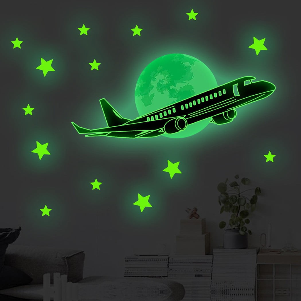 Glow in The Dark Stars and Moon for Ceiling, Luminous Stars and Moon ...