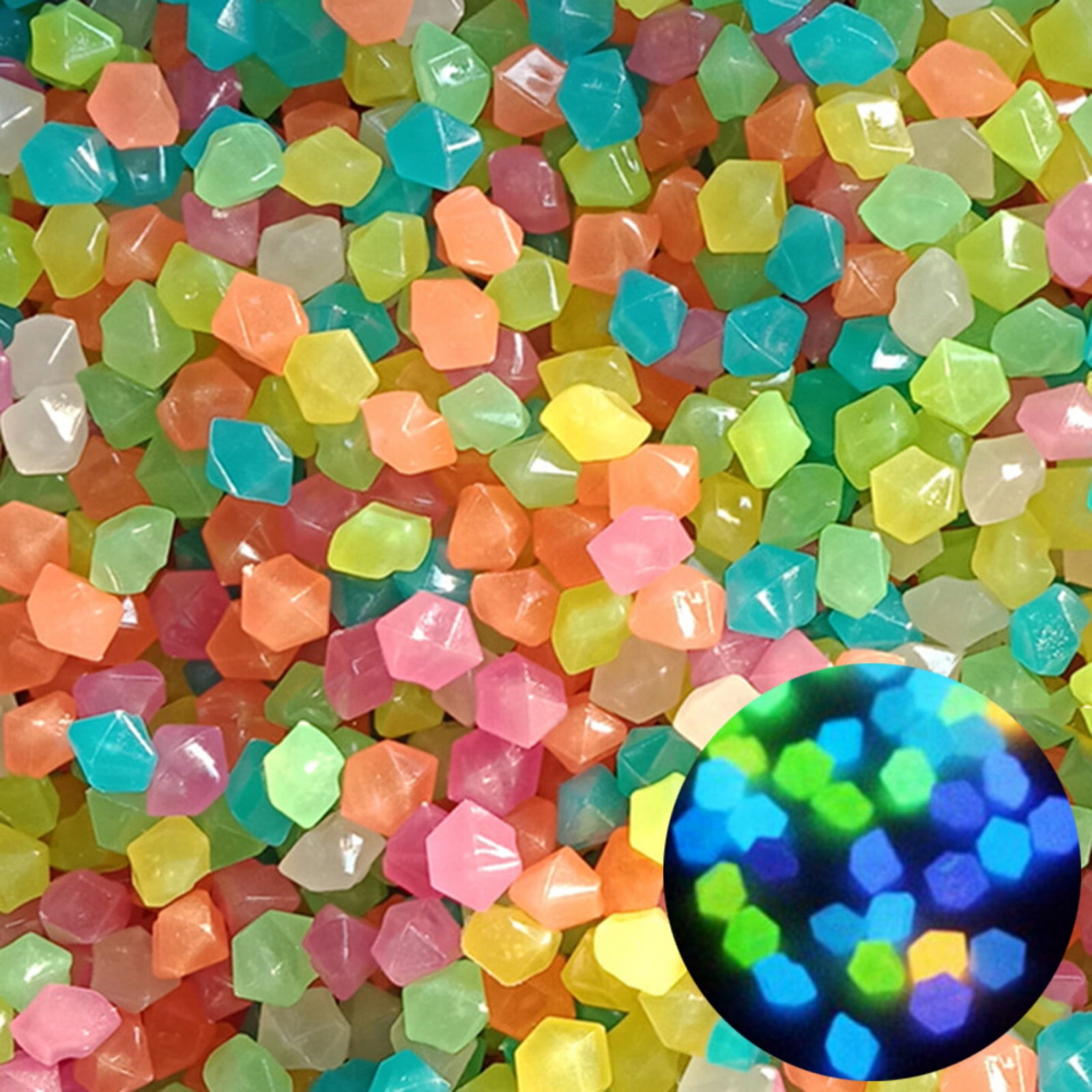 Glow in The Dark Stones, Glow Stone Rocks, Luminous Garden Stones for ...