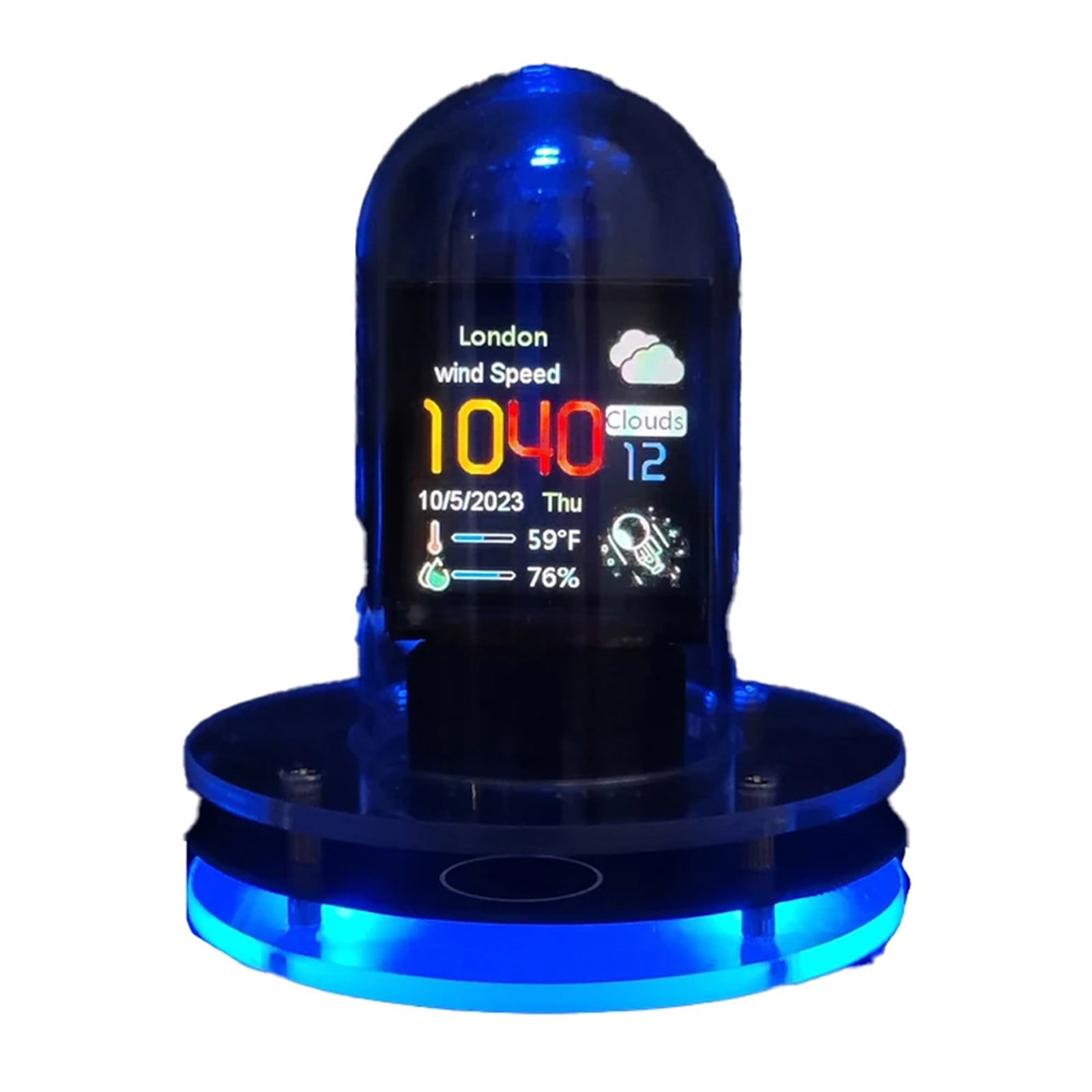 Glow Tube Clock Smart for Wifi Networking Automatic Update Digital ...