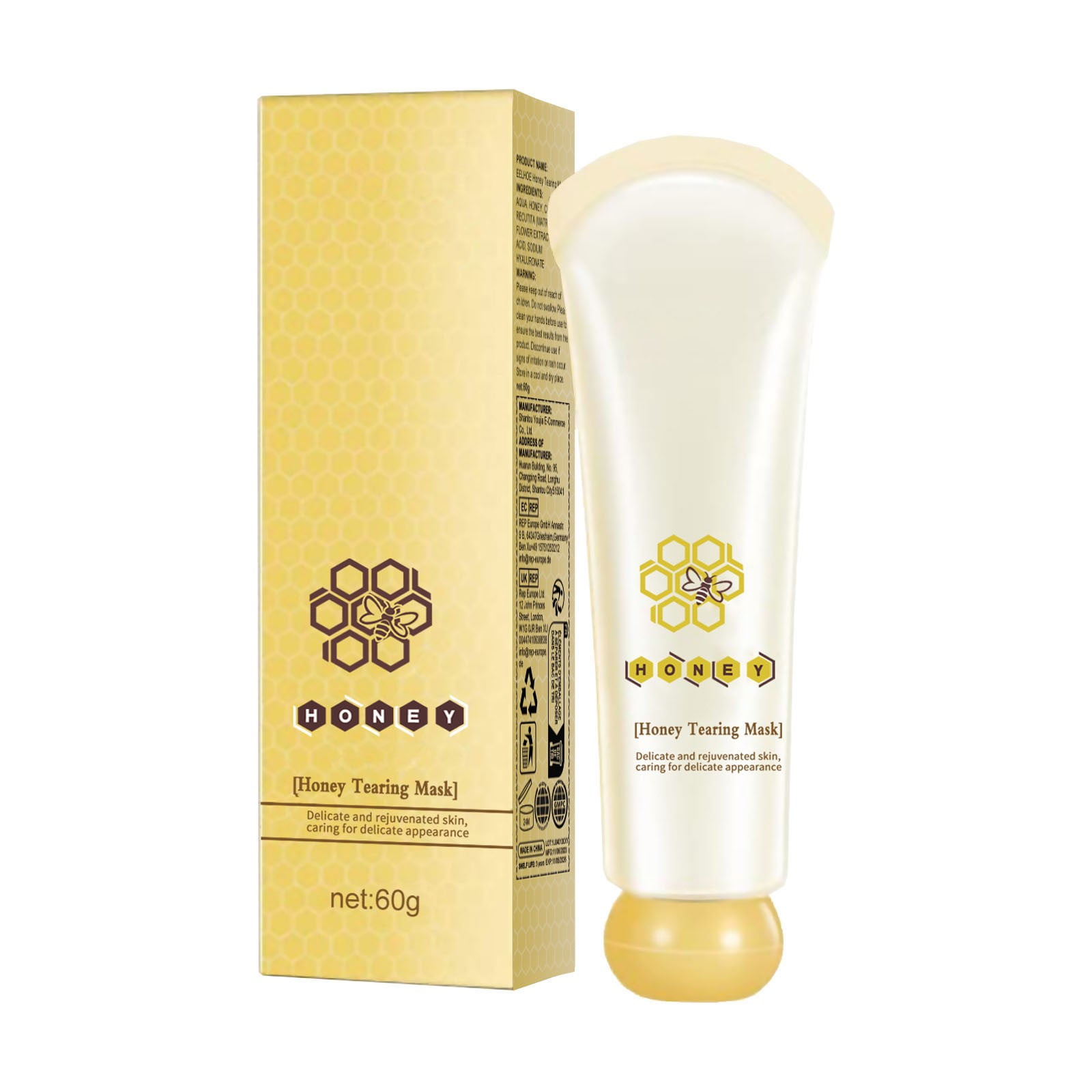 Glow Tulip Honey Tearing Mask, Honey Tearing Mask Peel, Glow Tips Honey ...