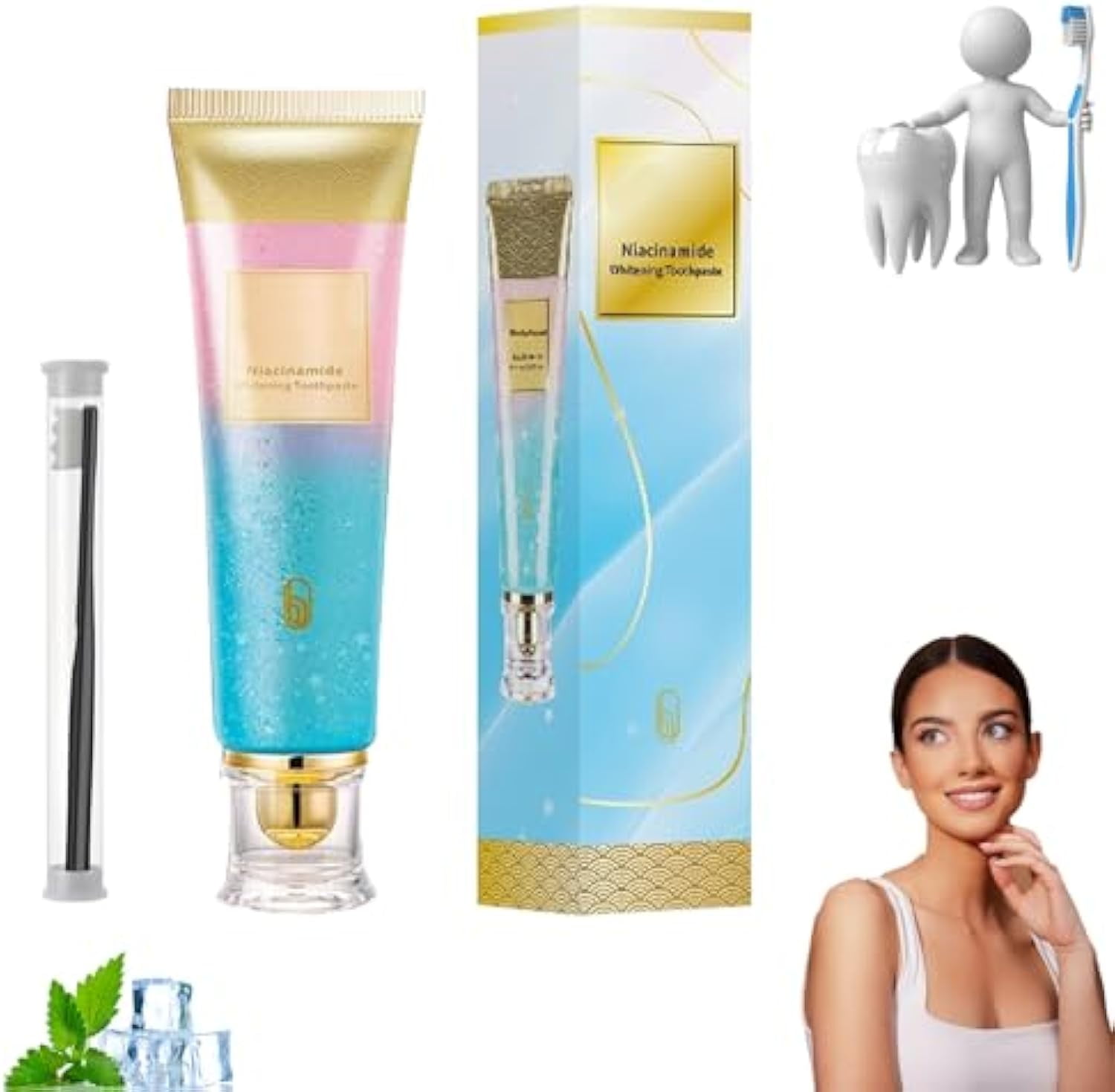Glow Tulip Toothpaste, Peachloft Toothpaste, Niacinamide Whitening ...