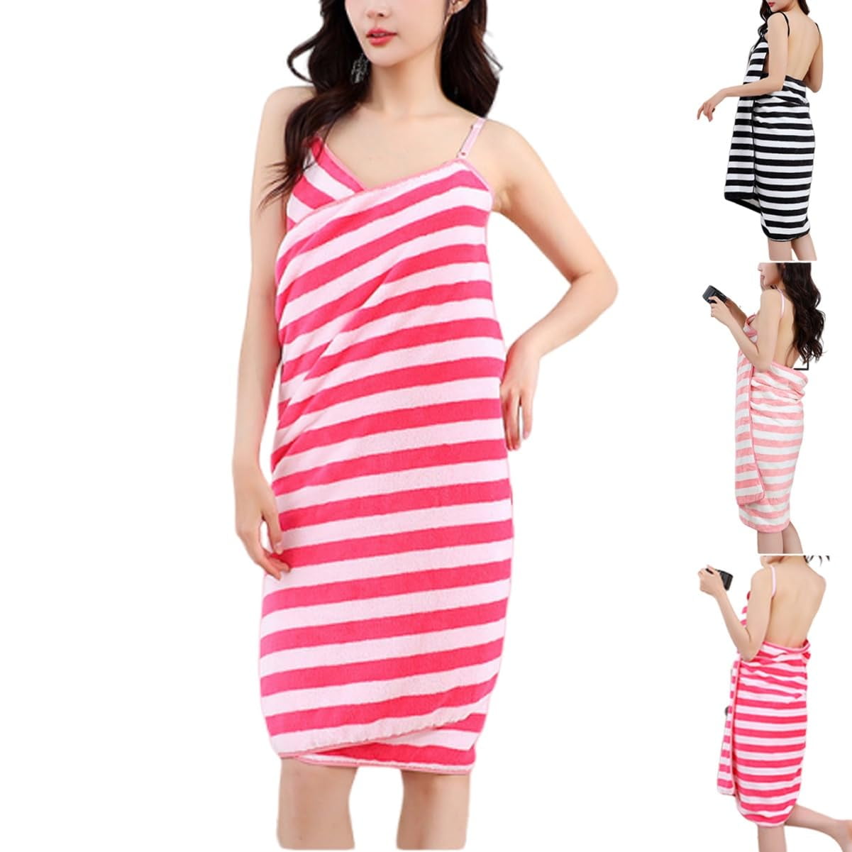 Glow Wrap Towel with Straps, Chic Cache Glow Wrap Towel, Wearable Halter Bath Towels for Women ...