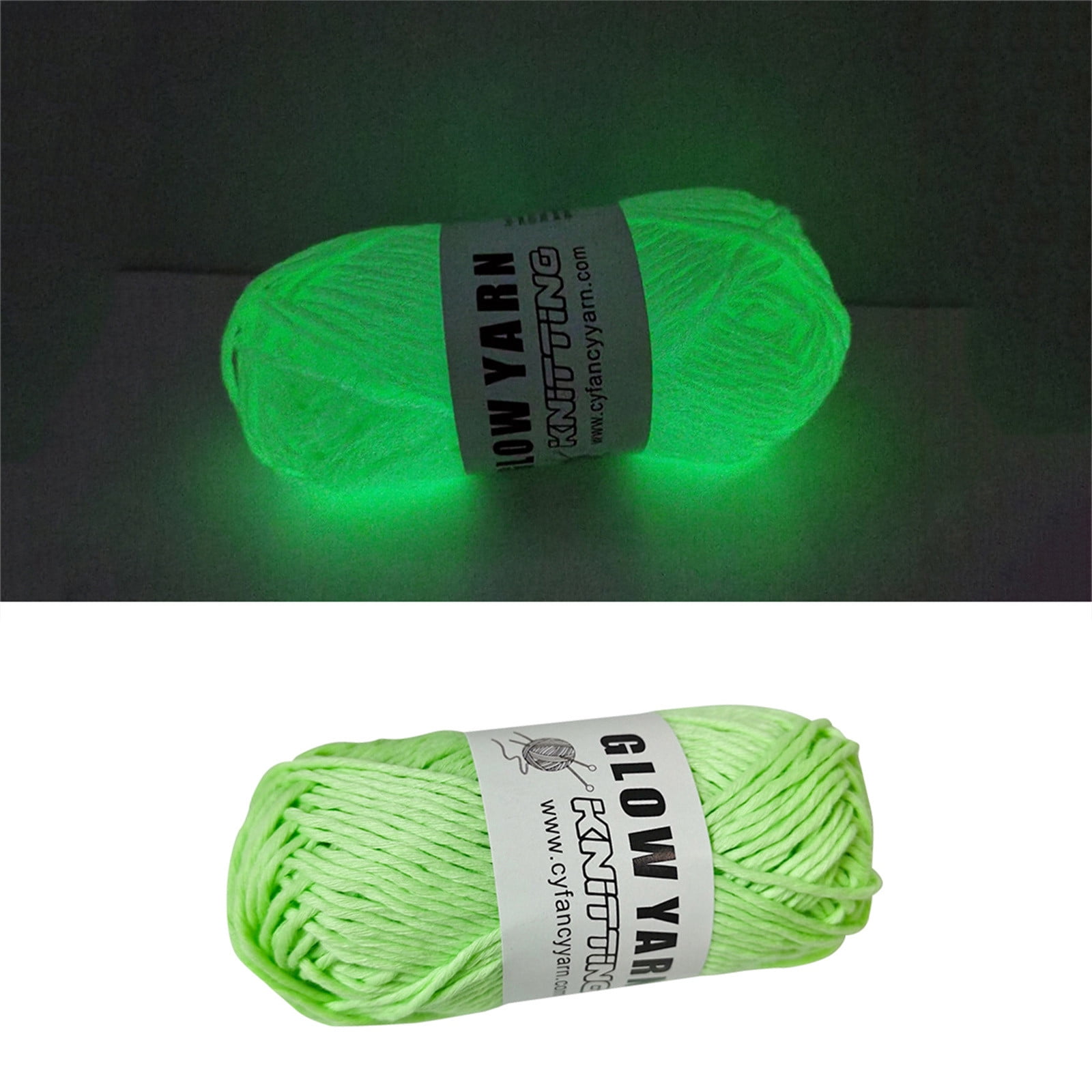 Glow Yarn For Knitting Crocheting - 53M Luminous Yarn 2Mm Thick For Diy ...
