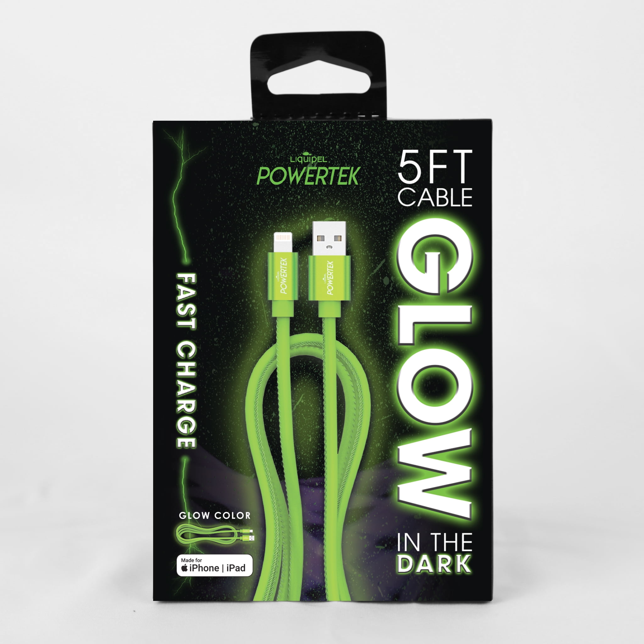 Glow in Dark Cable lightning - Green - Walmart.com