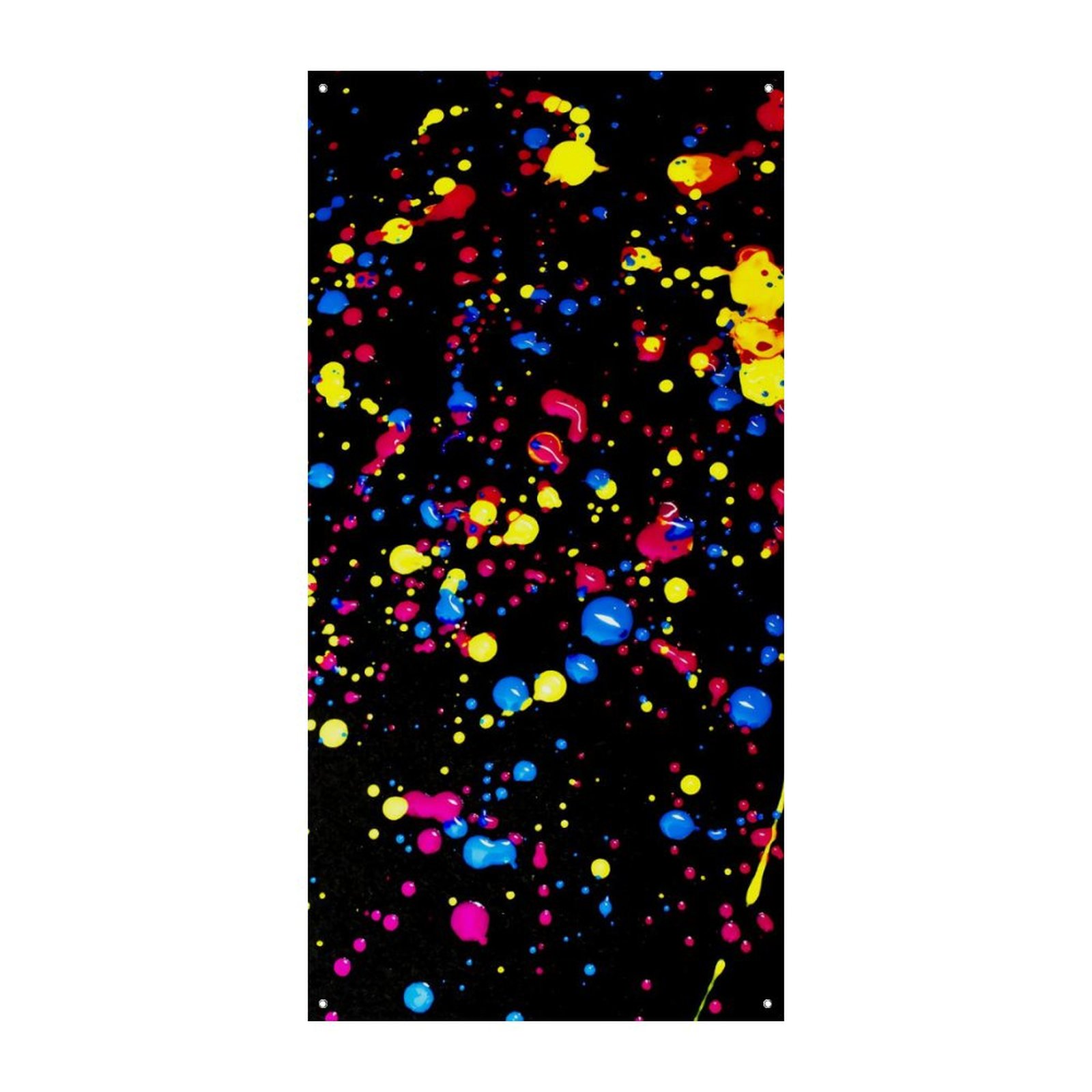 Glow in Dark Splatter Neon (9) Door Cover Banners Flag Hanging Backdrop ...