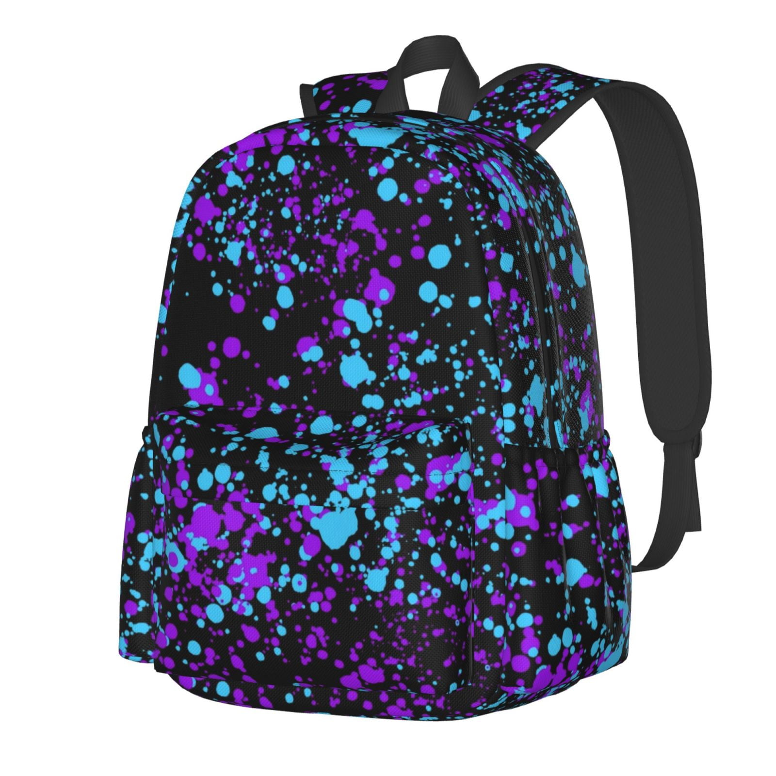 Glow in Dark Splatter Neon Backpack for Men Women Laptop Backpack ...