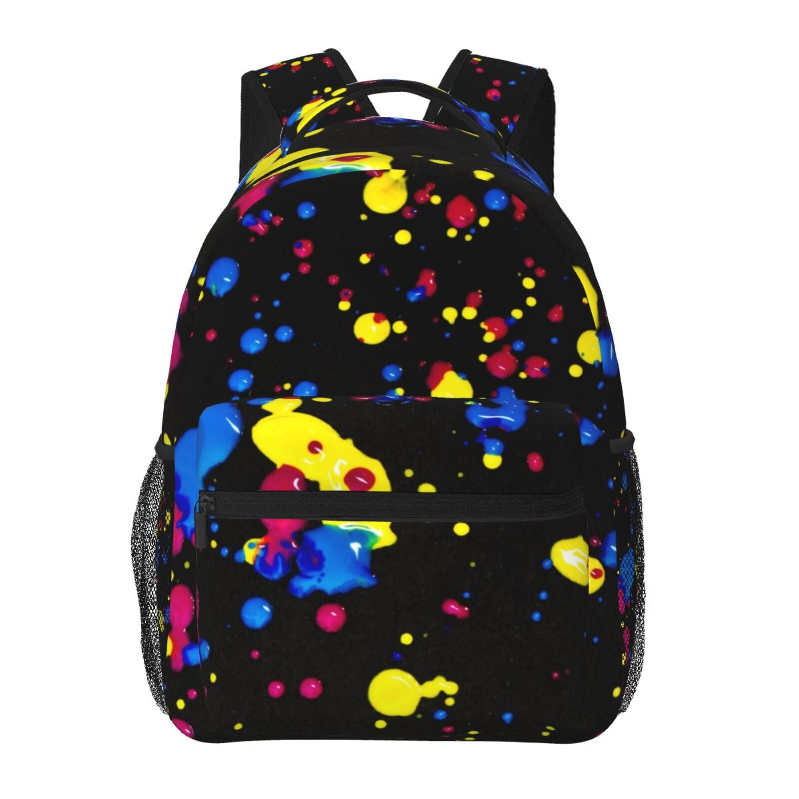 Glow in Dark Splatter Neon Backpack for Men Women Laptop Backpack ...