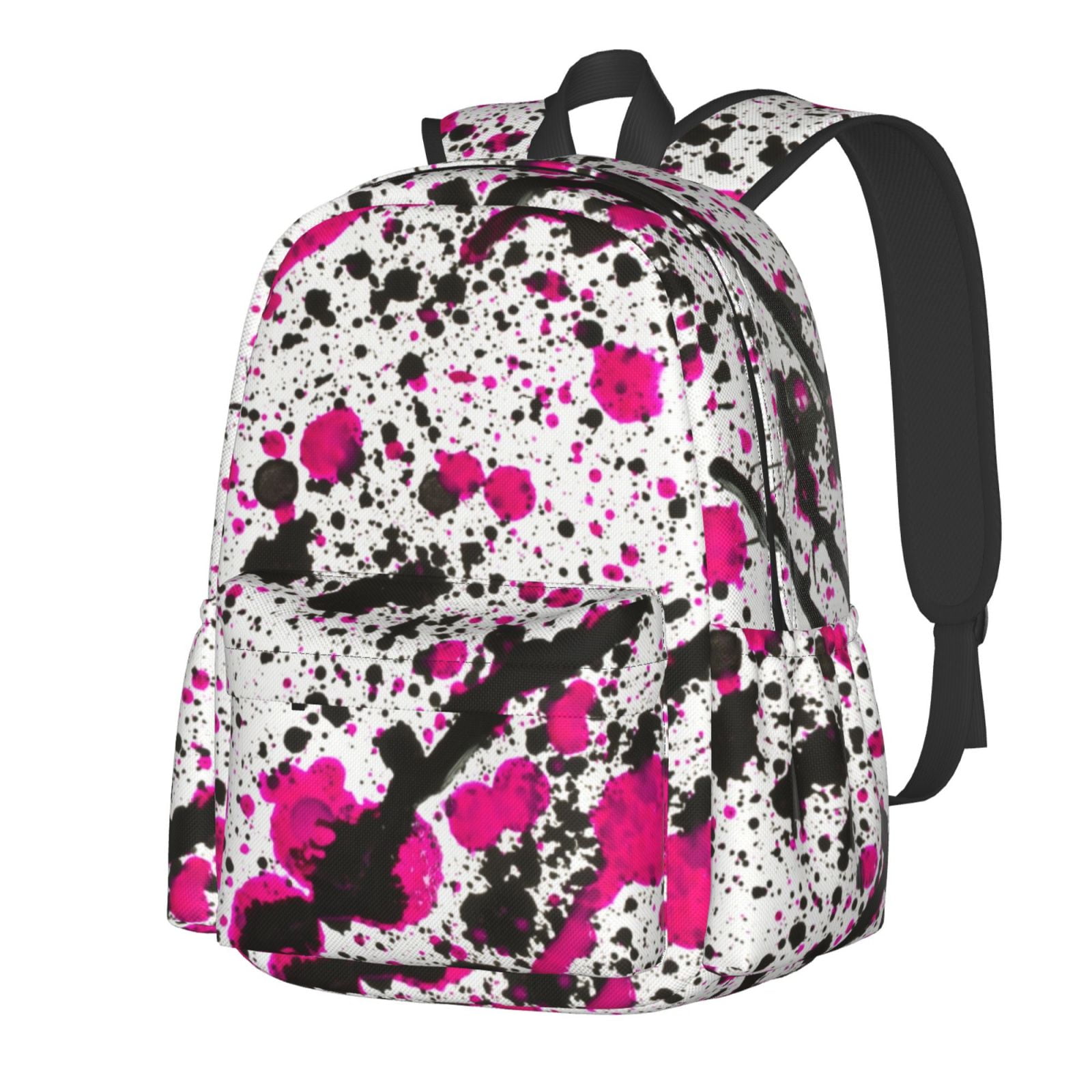 Glow in Dark Splatter Neon Backpack for Men Women Laptop Backpack ...
