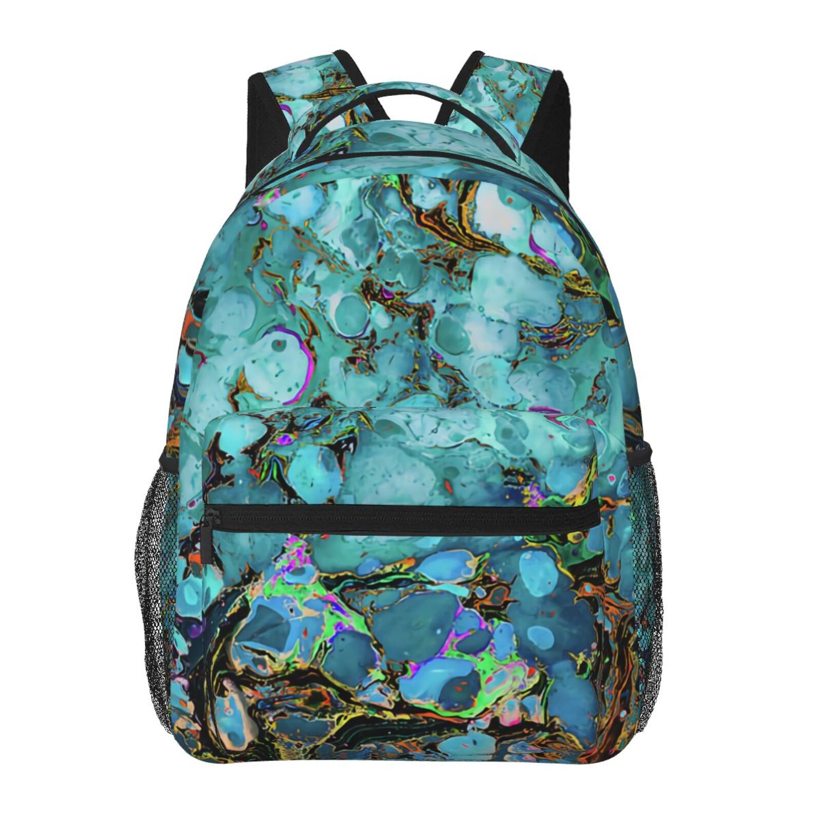 Glow in Dark Splatter Neon Backpack for Men Women Laptop Backpack ...