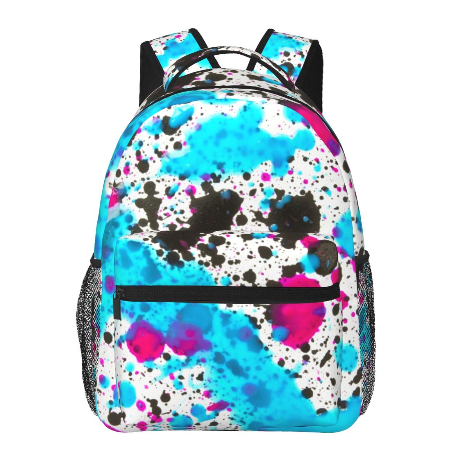 Glow in Dark Splatter Neon Backpack for Men Women Laptop Backpack ...