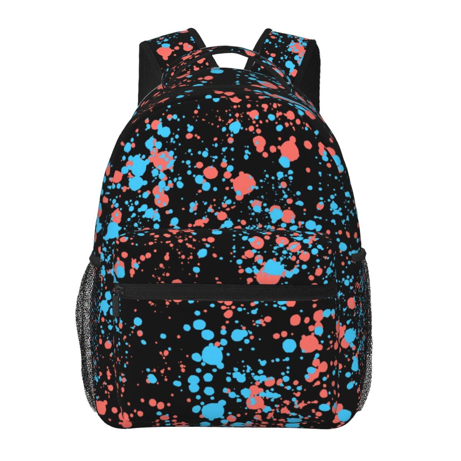 Glow in Dark Splatter Neon Backpack for Men Women Laptop Backpack ...