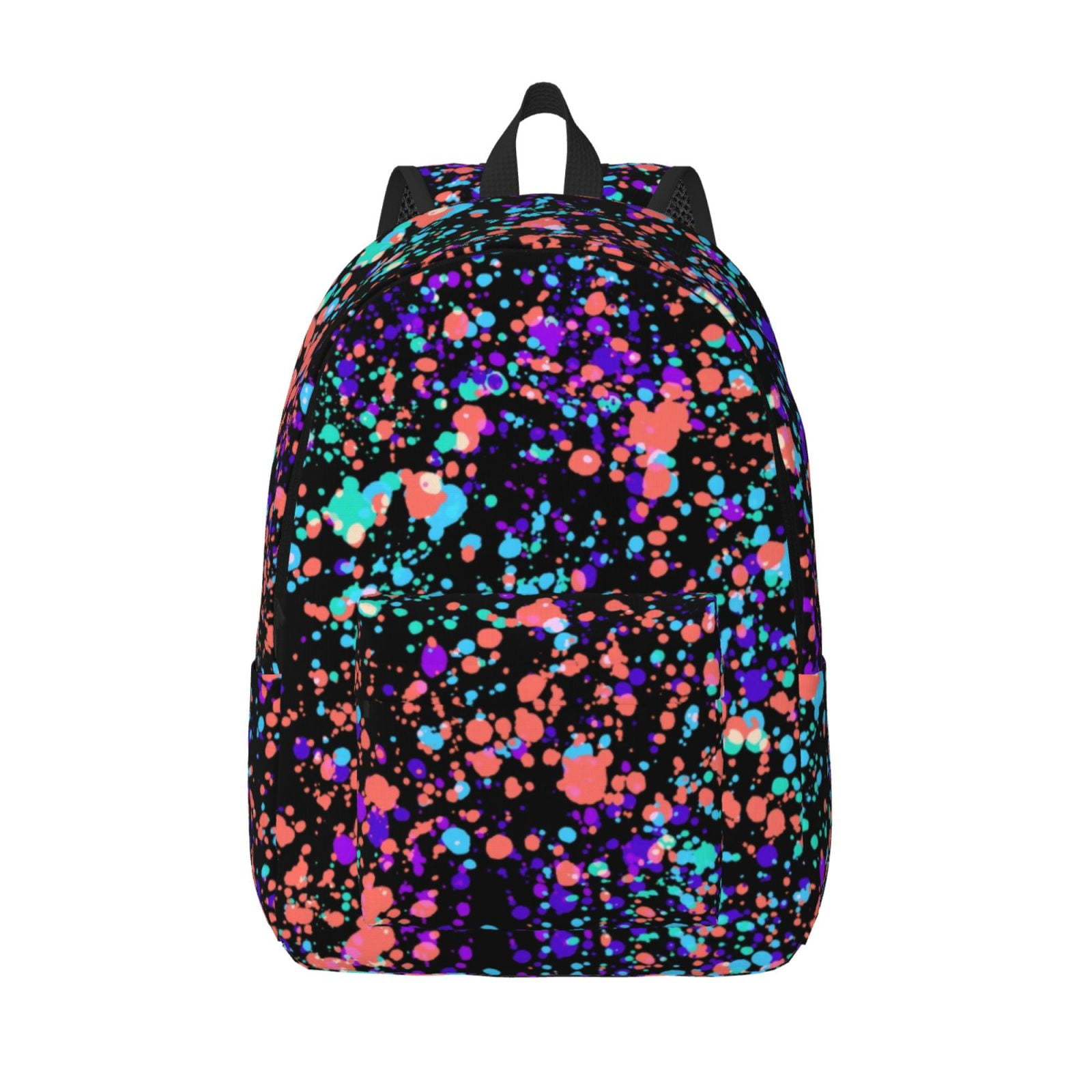 Glow in Dark Splatter Neon Backpack for Men Women Laptop Backpack ...