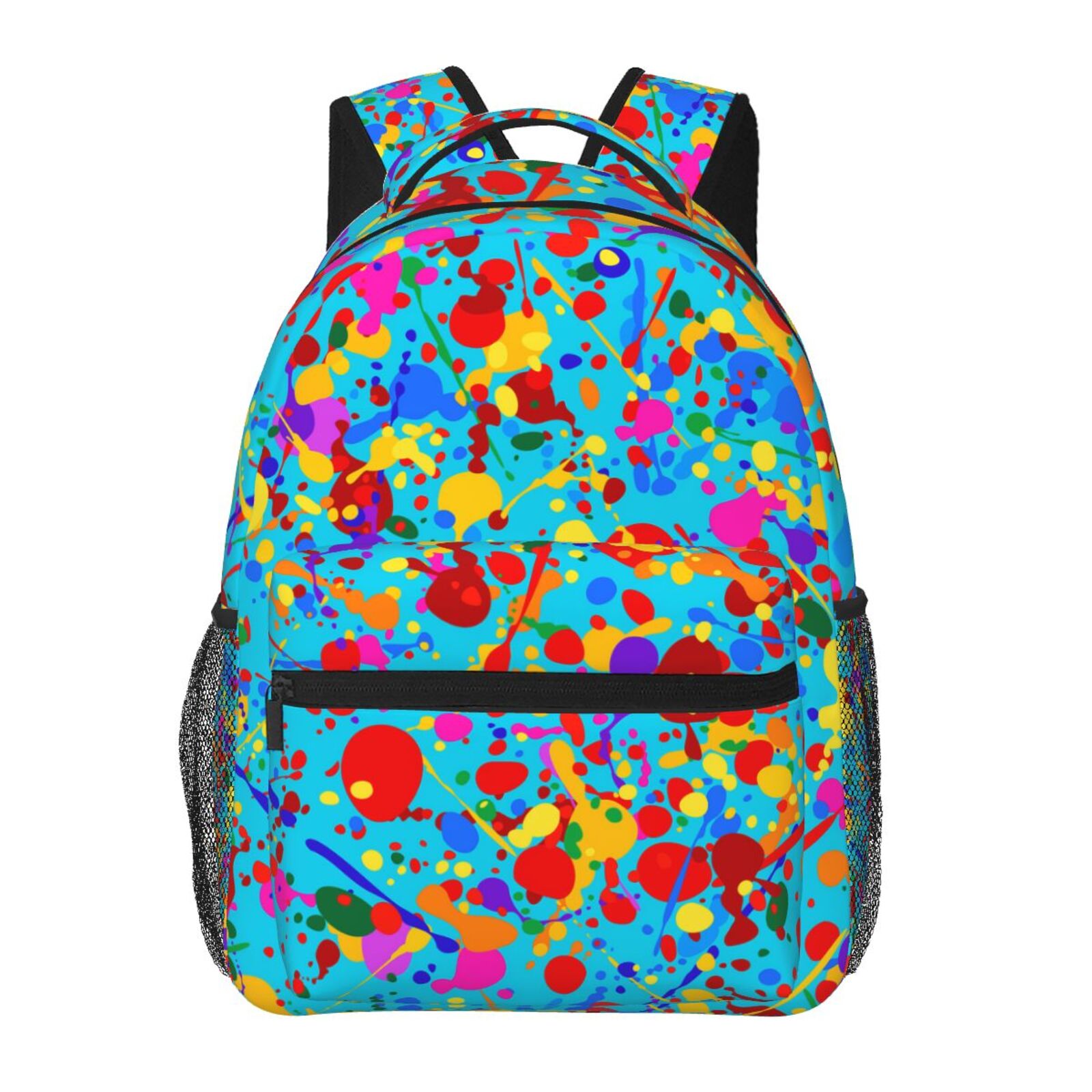 Glow in Dark Splatter Neon Backpack for Men Women Laptop Backpack ...