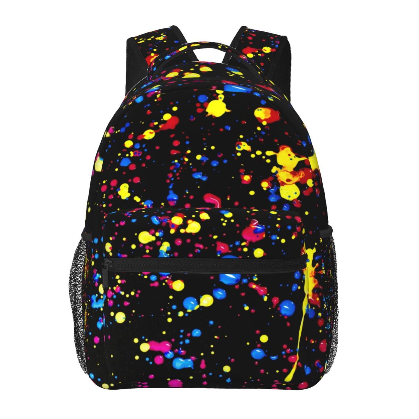 Glow in Dark Splatter Neon Backpack for Men Women Laptop Backpack ...