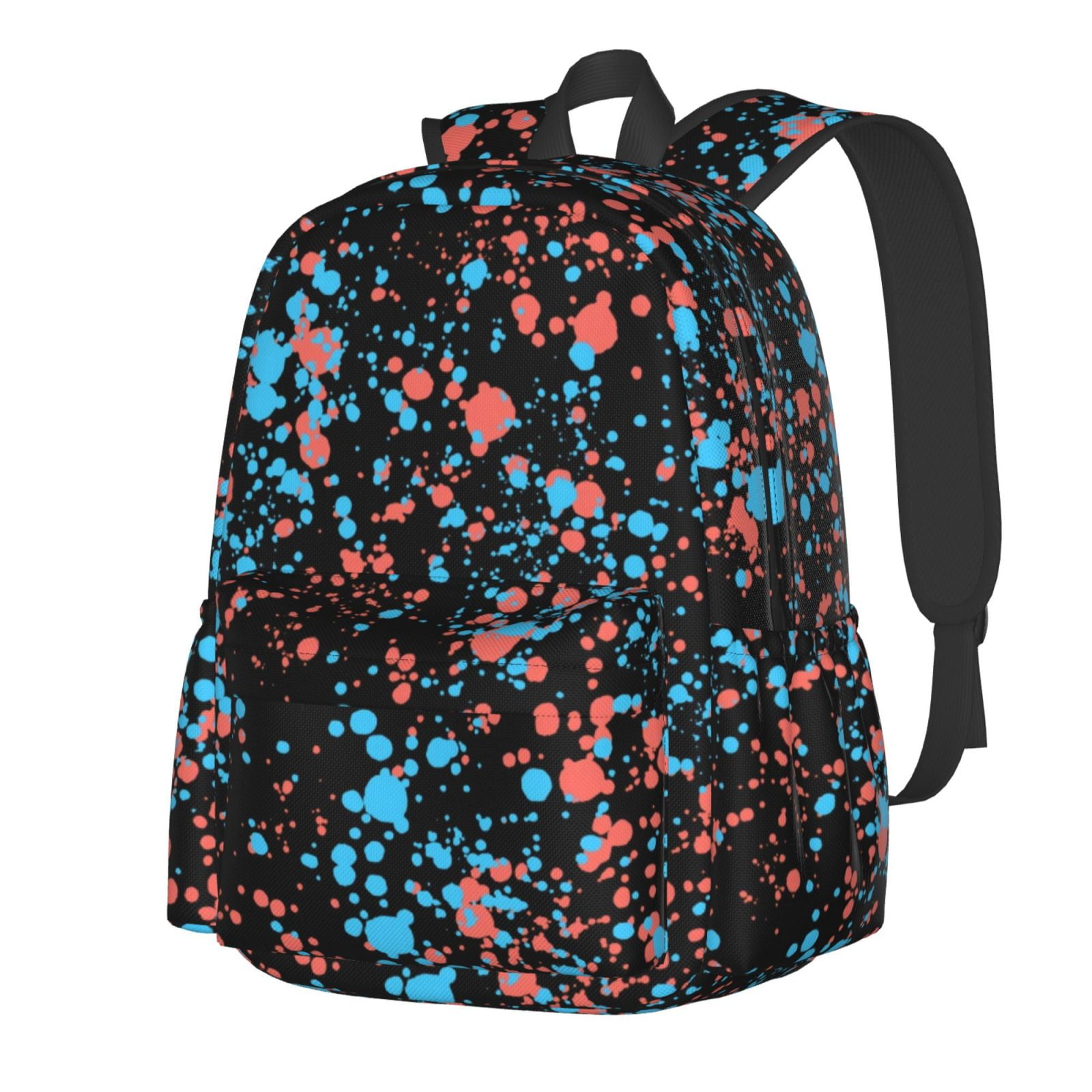 Glow in Dark Splatter Neon Backpack for Men Women Laptop Backpack ...