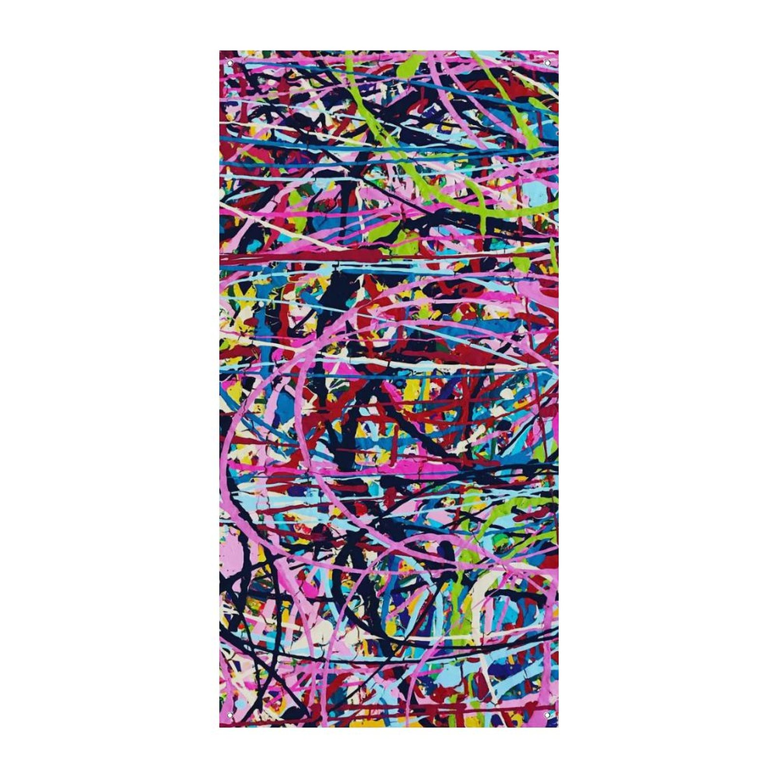 Glow in Dark Splatter Neon Door Cover Banners Flag Hanging Backdrop ...