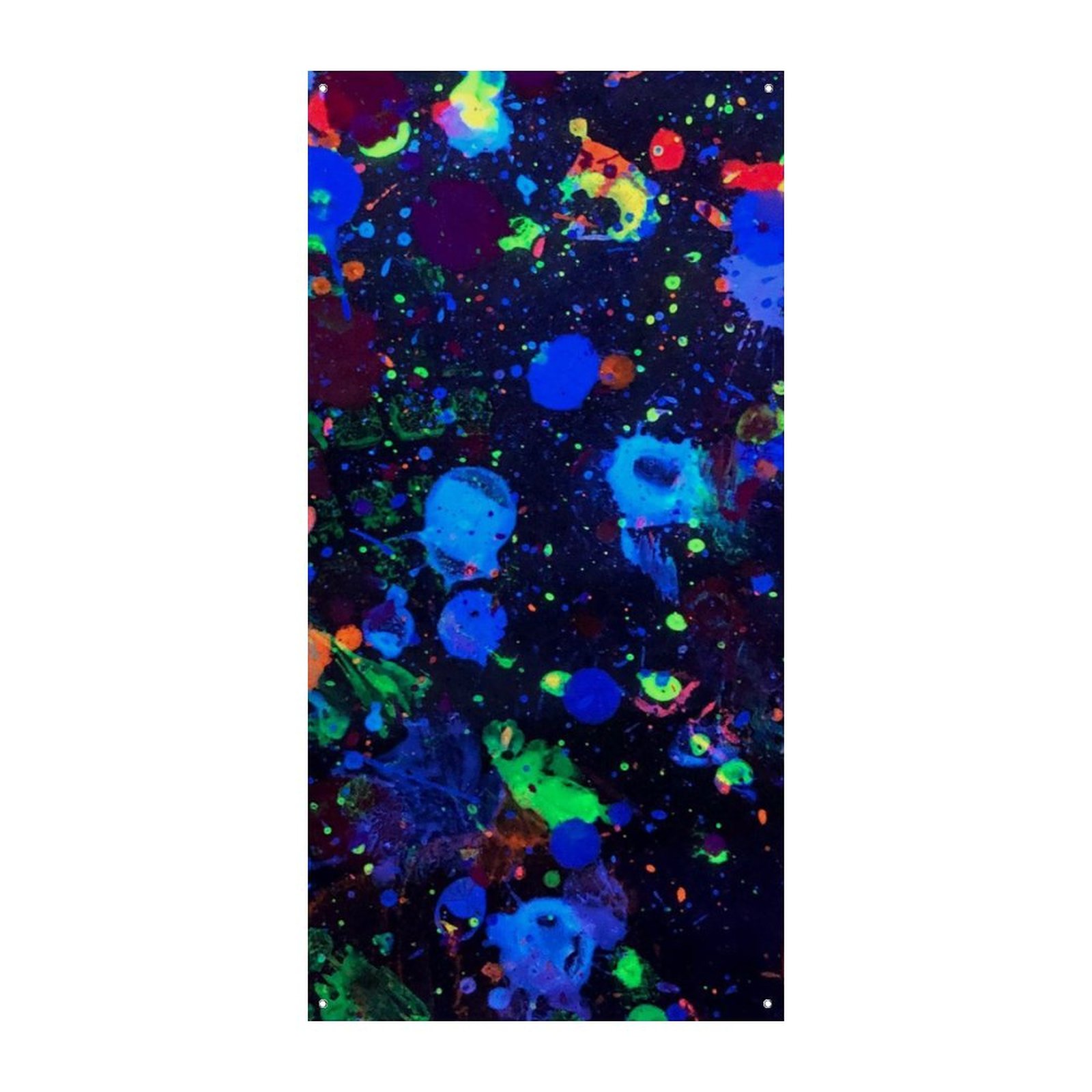Glow in Dark Splatter Neon Door Cover Banners Flag Hanging Backdrop ...