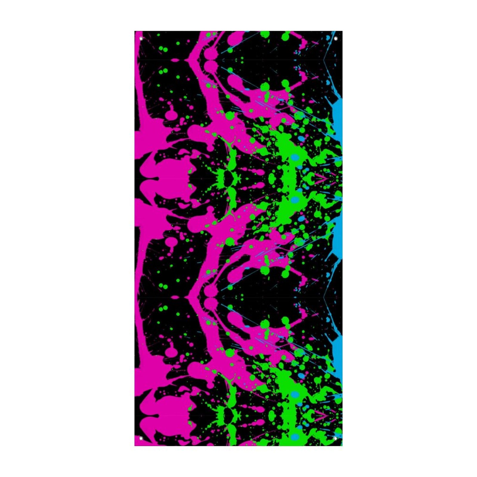 Glow in Dark Splatter Neon Door Cover Banners Flag Hanging Backdrop ...
