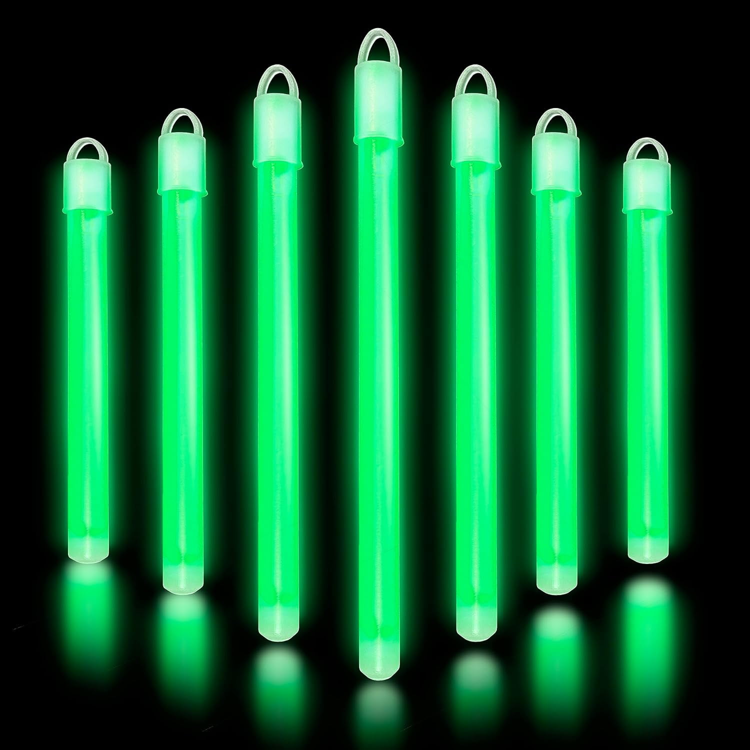 Glow in Dark Sticks - 100 ct 6" Bulk Party Pack with End Caps ...