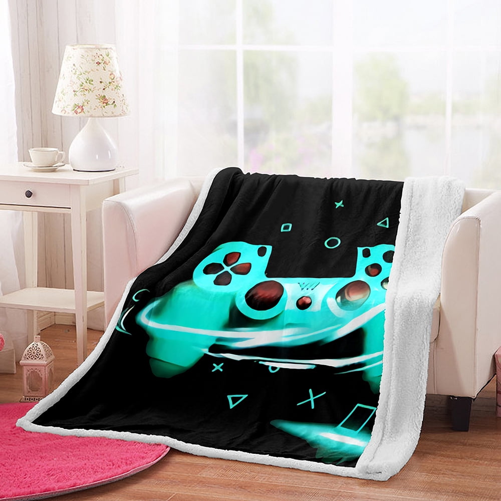 Glow in The Dark Blanket Gaming Gamer Gifts Toys Kids Boys Teen Present ...