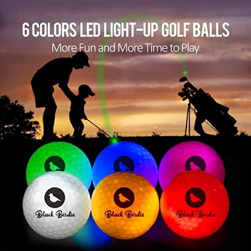 Glow in The Dark Night Golf Balls Light 10 Minutes Flashing in Six ...