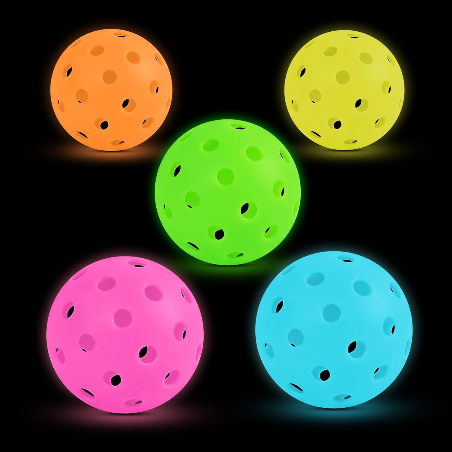Glow in The Dark Pickleballs - Light Up Pickleball Balls for Outdoor ...