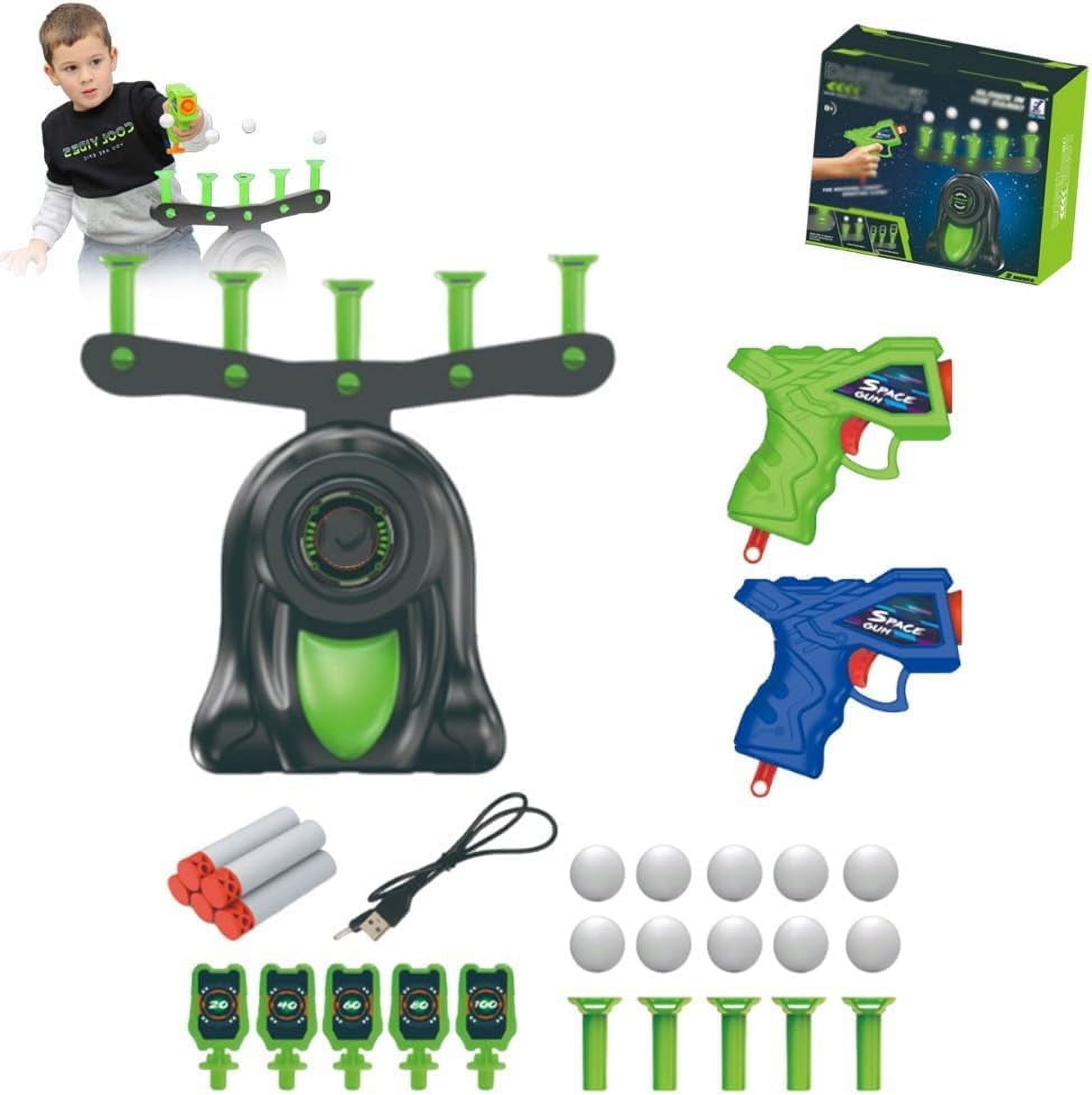 Glow-in-The-Dark Shooting Target Practice Kids Shooting Toy Gun Set ...