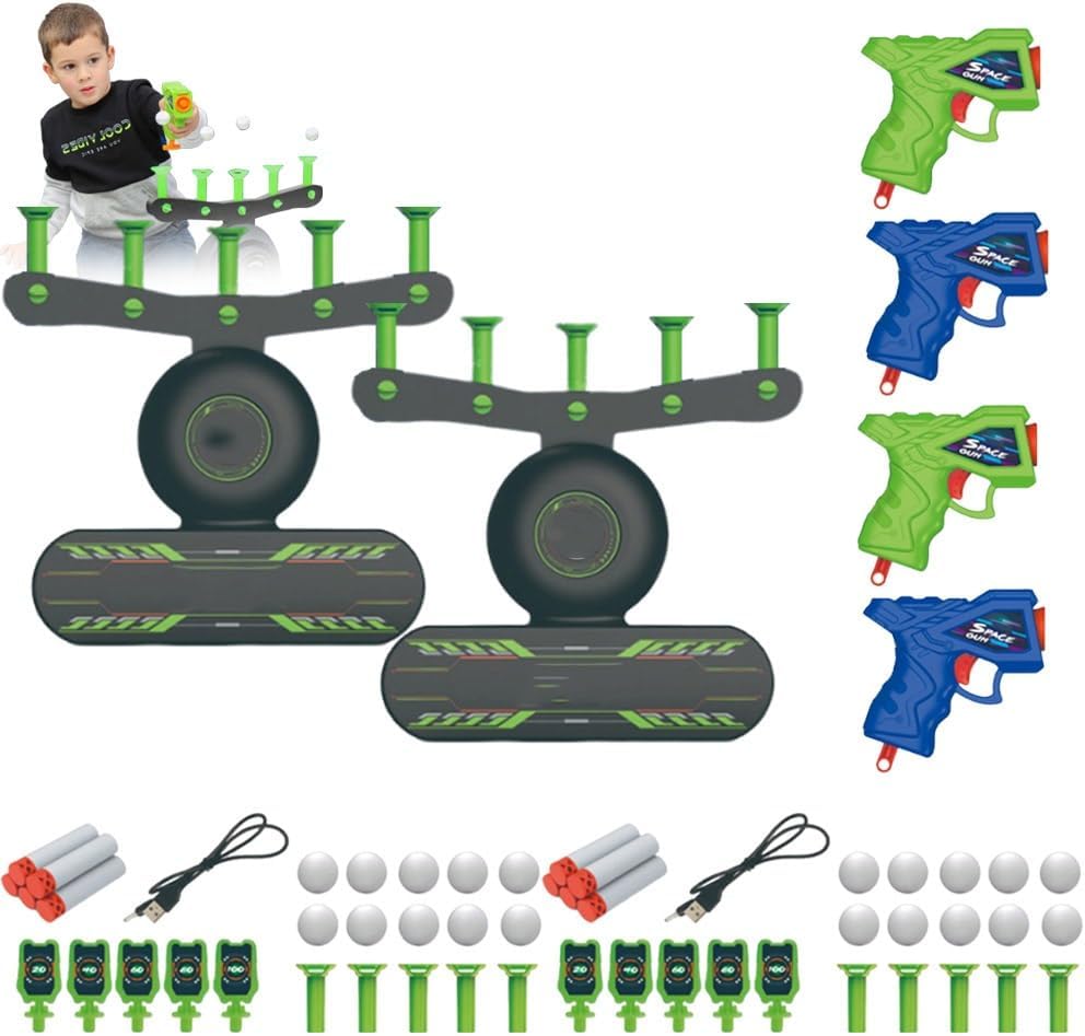Glow-in-The-Dark Shooting Target Practice Kids Shooting Toy Gun Set ...
