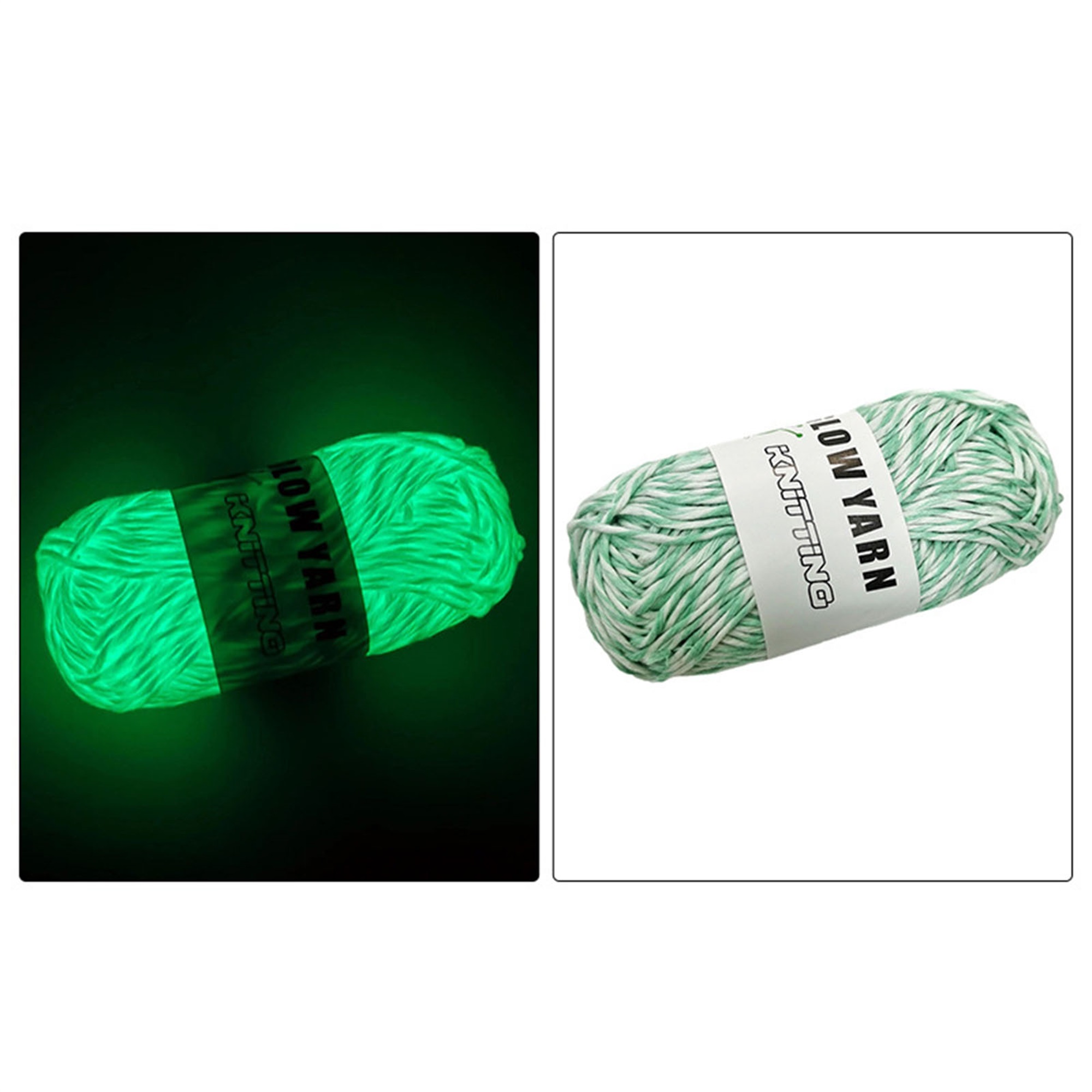 Glow in The Dark Yarn DIY Knitting Yarn Sewing Crocheting Supplies for ...