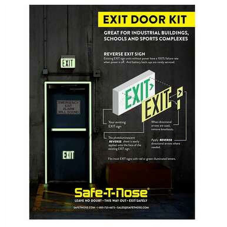 Glow in the Dark Emergency Exit Door Safety Kit by Safe-T-Nose ...