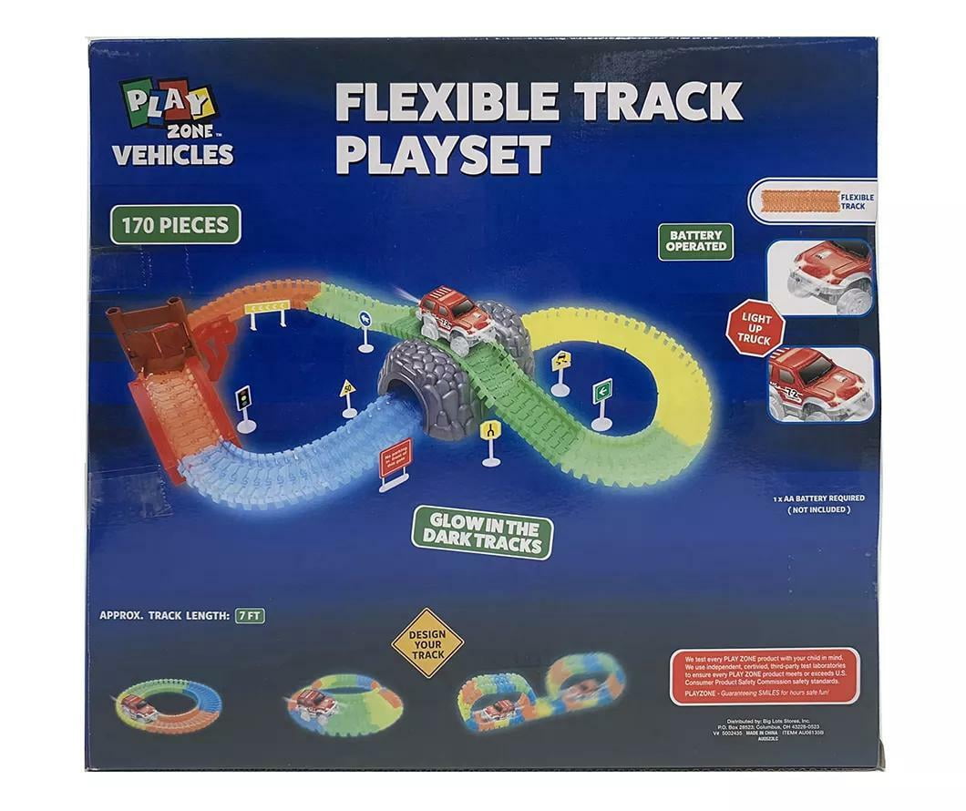 Glow-in-the-Dark Flexible Track Playset - Walmart.com