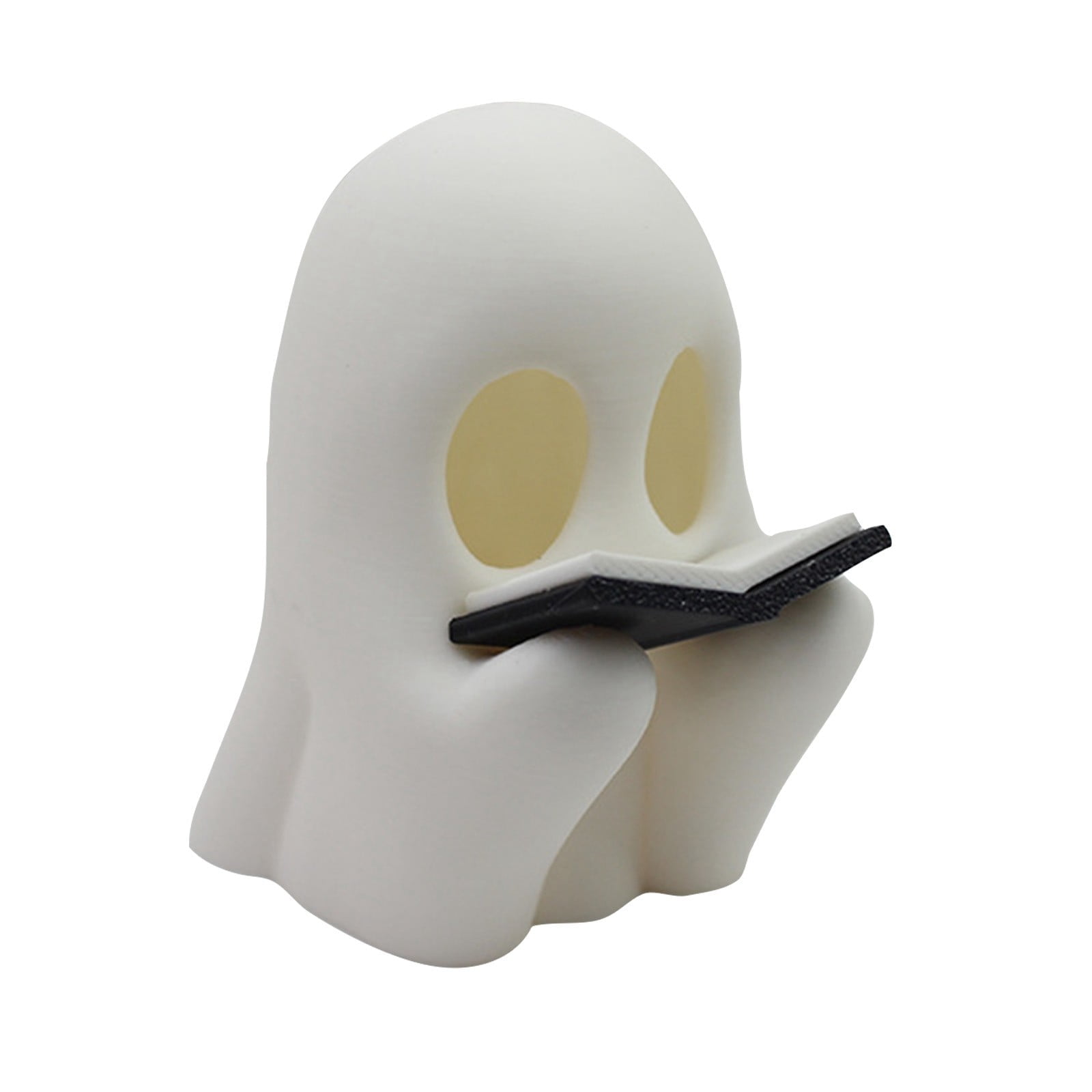 Glow-in-the-Dark Halloween Decor: Cute Reading Kid LED Figurine, Resin ...