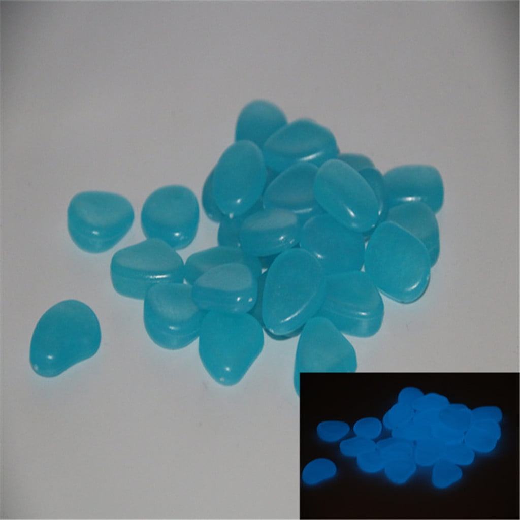 Glow in the Dark Luminous Pebbles – Eco-Friendly 200-Pack Garden Stones ...