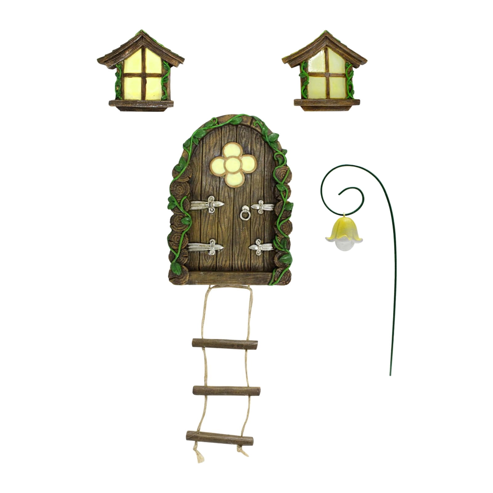 Glow - in - the - Dark Miniature Fairy Gnome Home Window and Door for ...