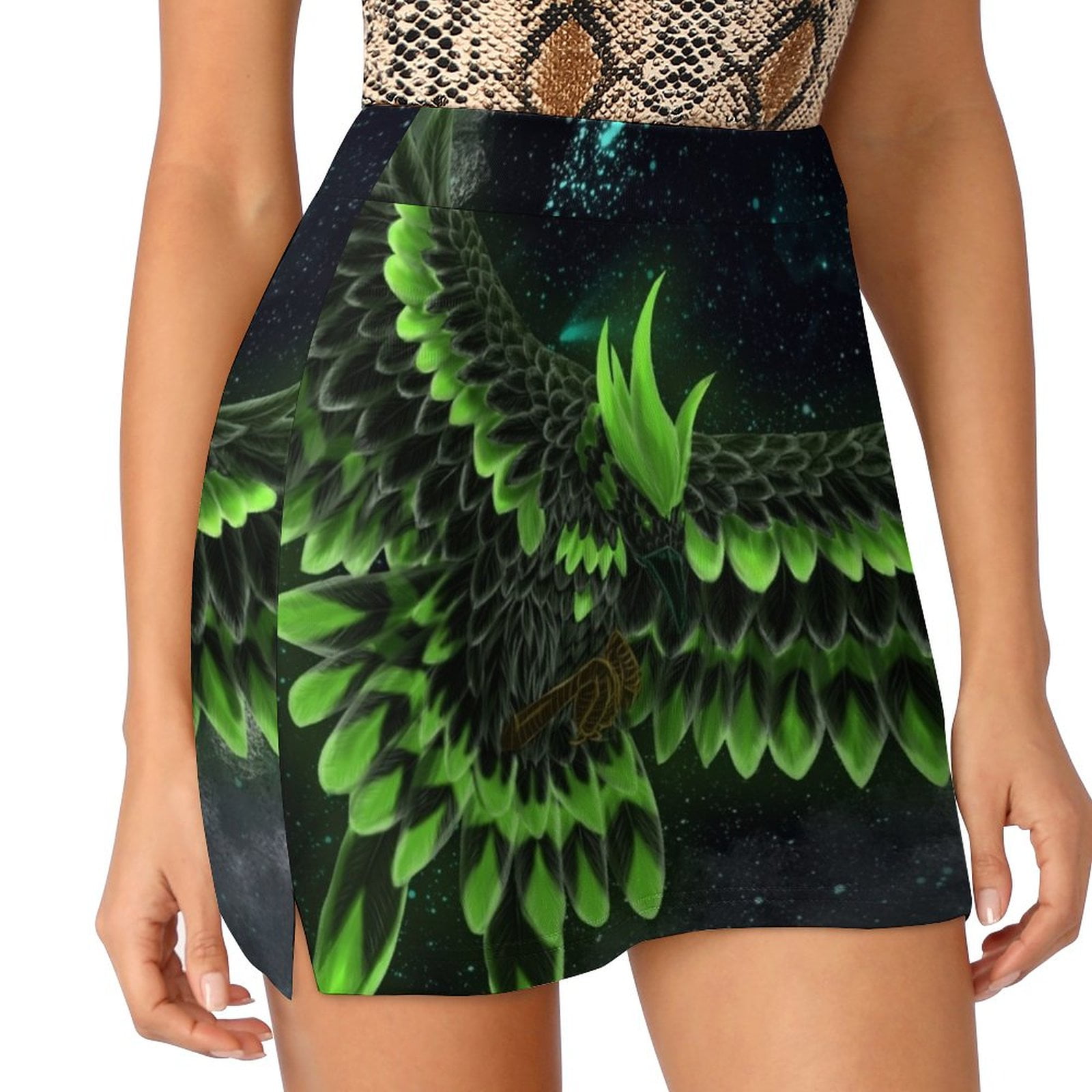 Glow in the Dark Phynix Abyss Light Proof Trouser Skirt short skirt ...