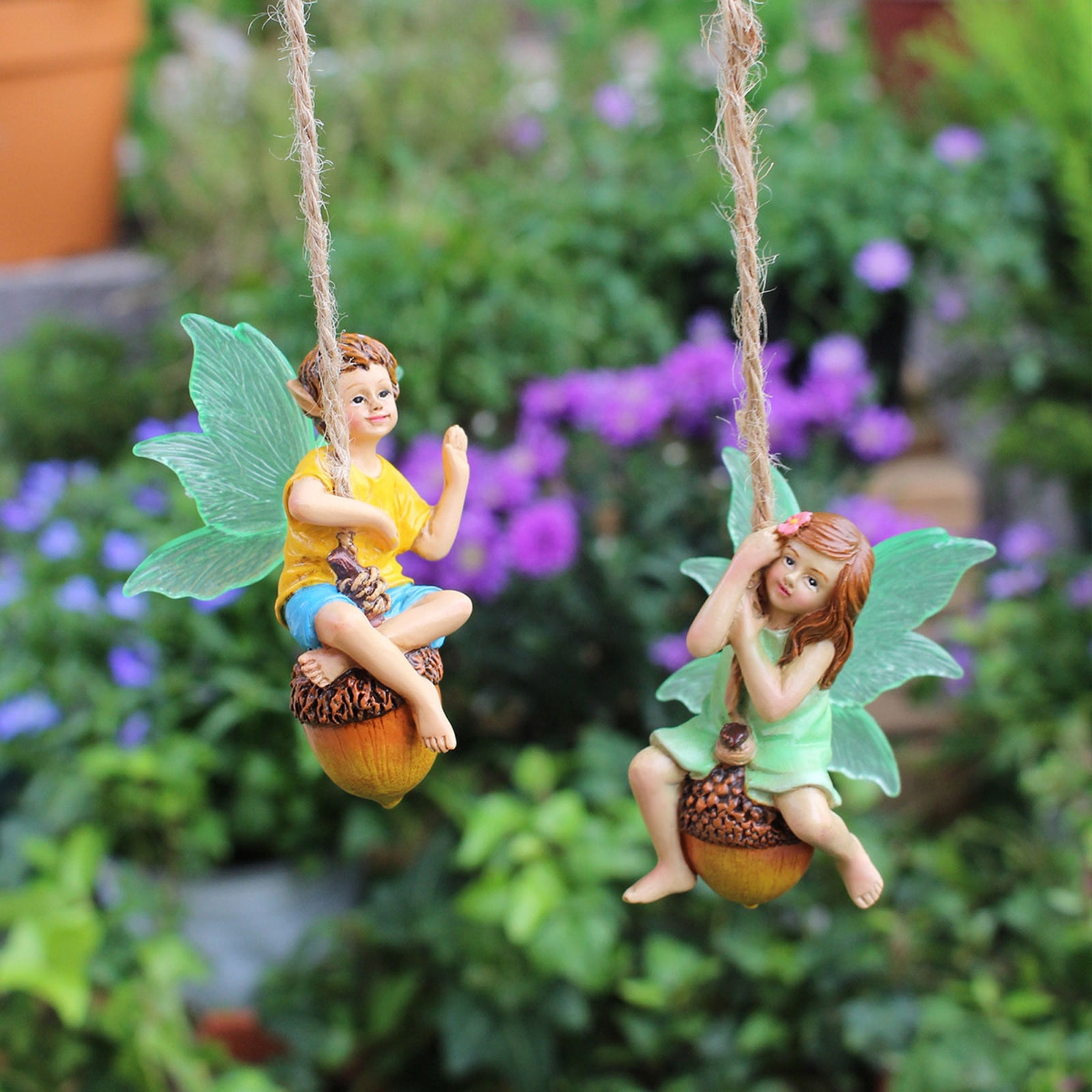 Glow-in-the-Dark Pinecone Ornaments Set - Solar Powered Garden Decor (2 ...