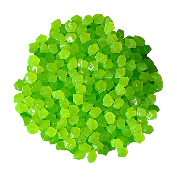 Glow in the Dark Rocks, 1500 Pcs Plastic Luminous Pebbles for Aquarium ...