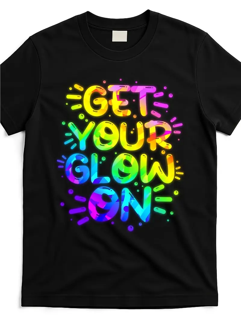 Glow-in-the-Dark T-Shirt for Men & Women - Reactive Neon Glow Party ...
