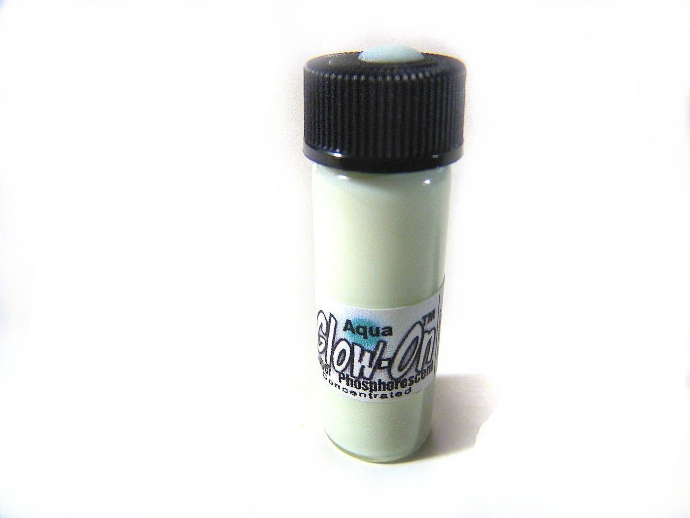 Glow on Super Phosphorescent Paint, White Color and Aqua Glow, Acrylic ...